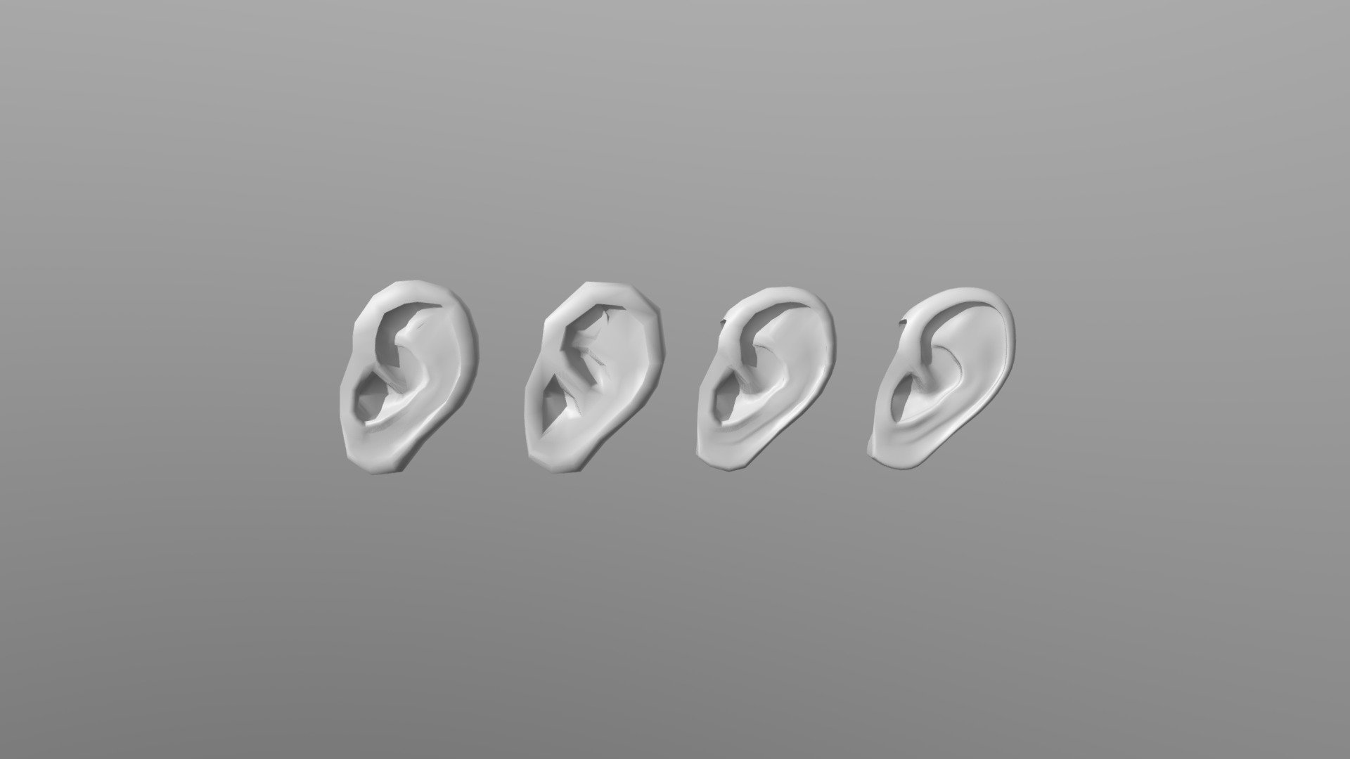 Ear LODs - 3D model by isaac.schuster [d278a2a] - Sketchfab
