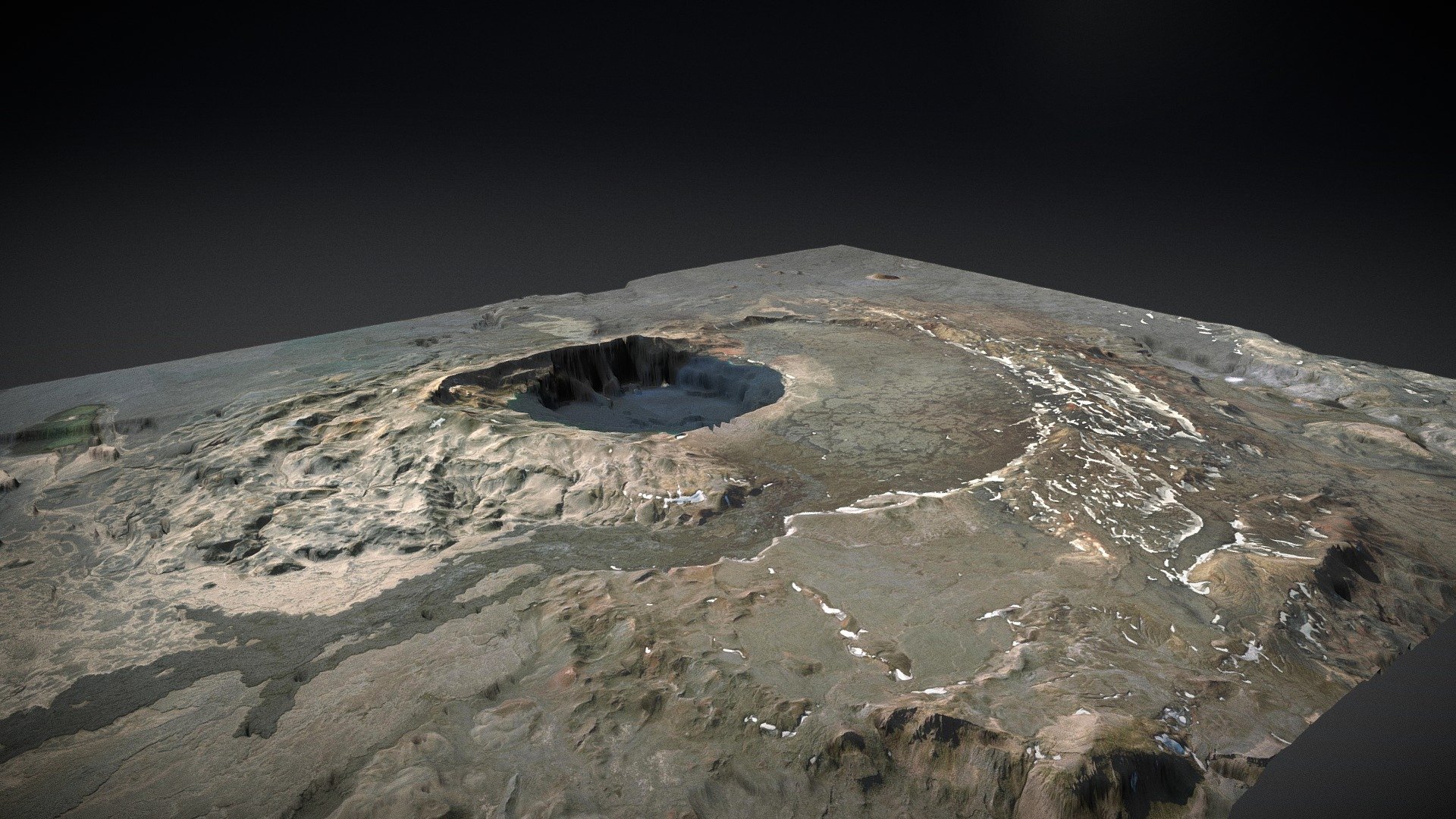 Askja caldera, Iceland (x2) - Download Free 3D model by Carraig Nua ...