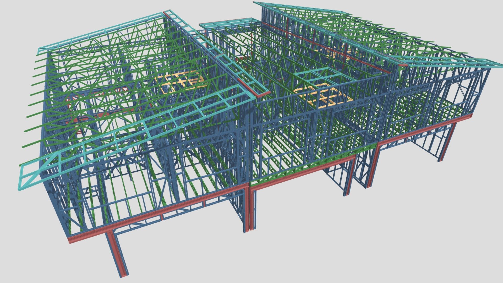 5373 - Building 5 Combined 3d Model - 3D model by Australian Framing ...