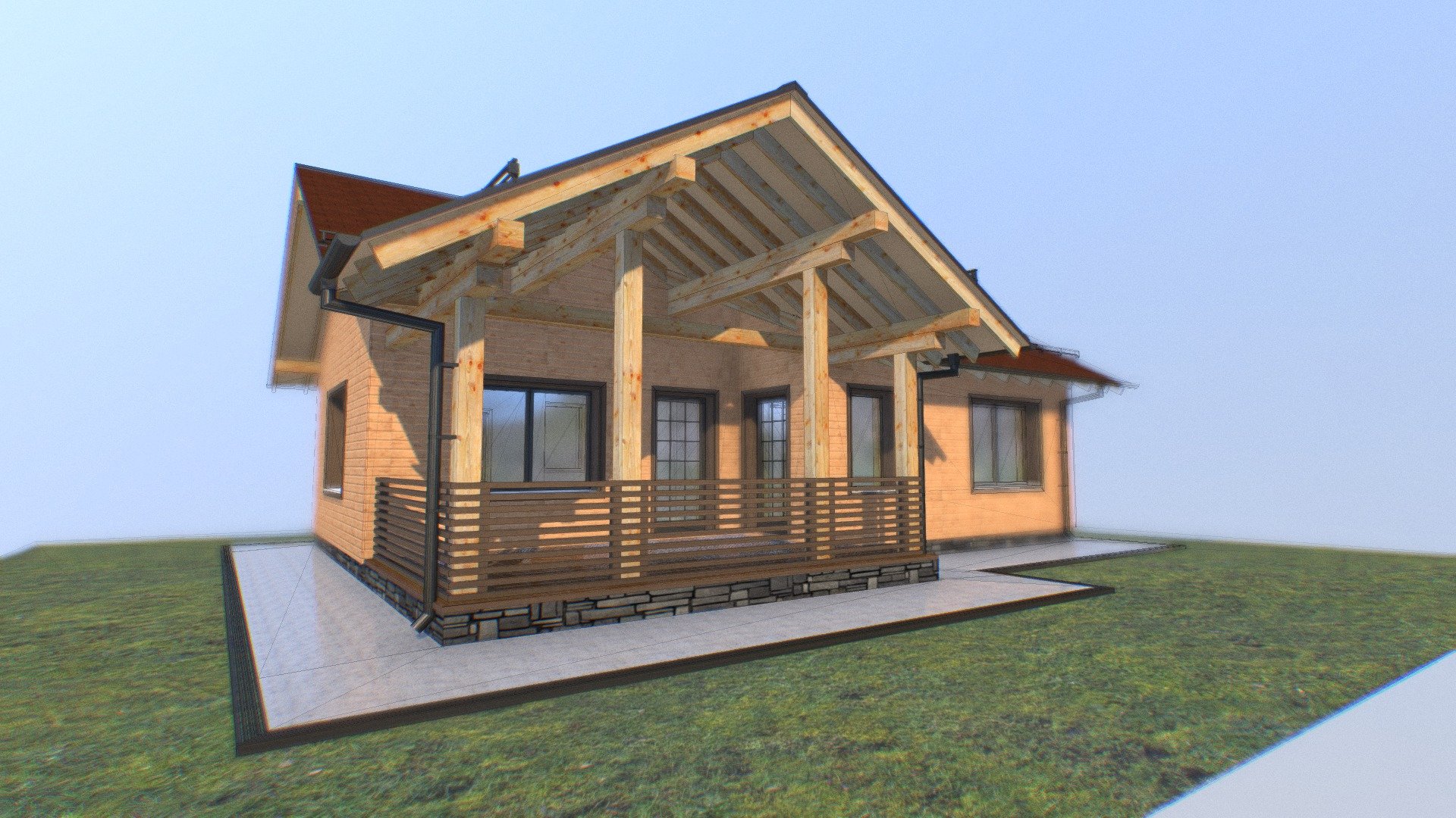 1 Floor House PR04 02 2020 - Buy Royalty Free 3D model by VRA ...