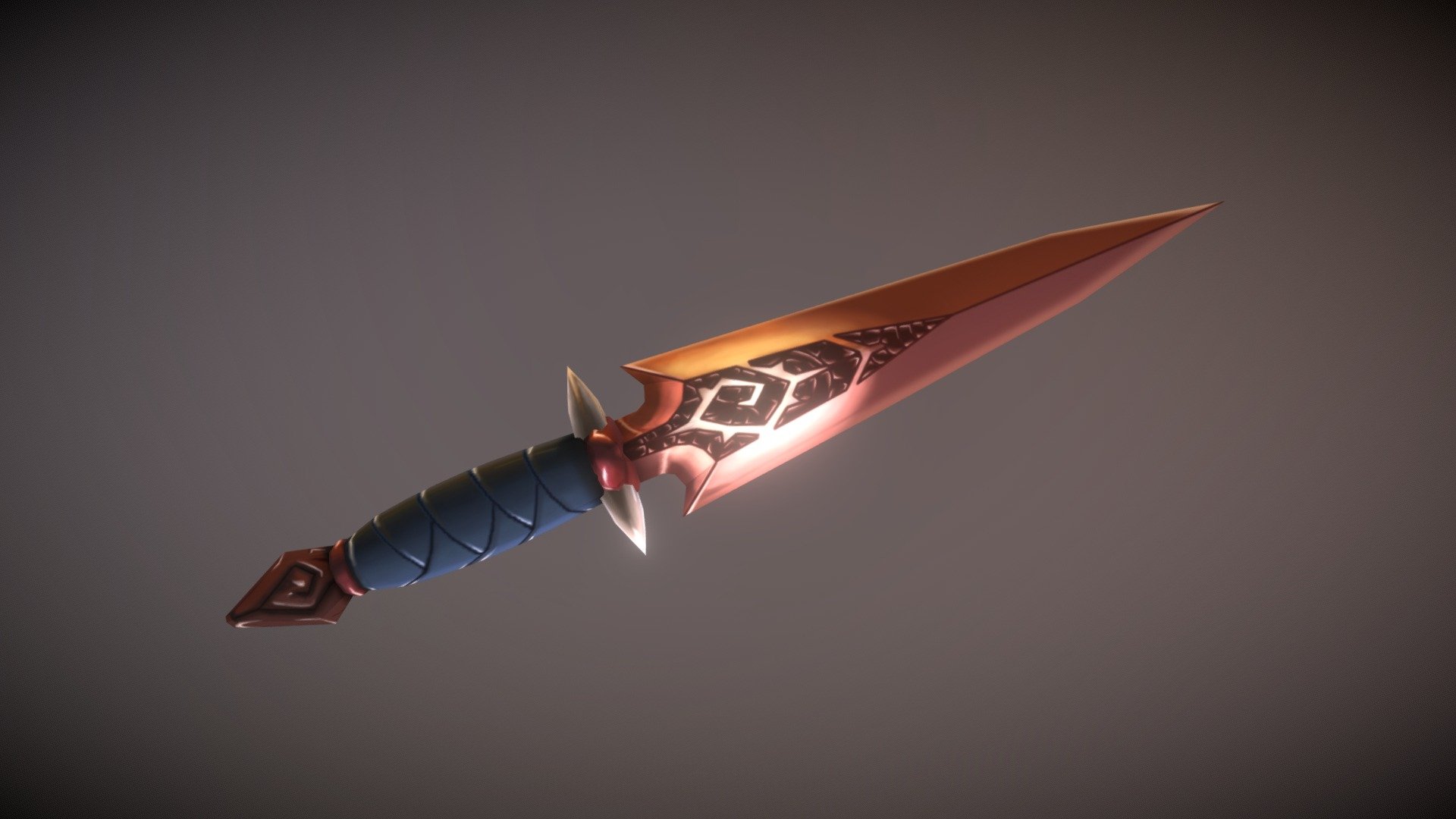 The cursed dagger - 3D model by Marine Millot (@mononoke06) [d284a03] - Sketchfab