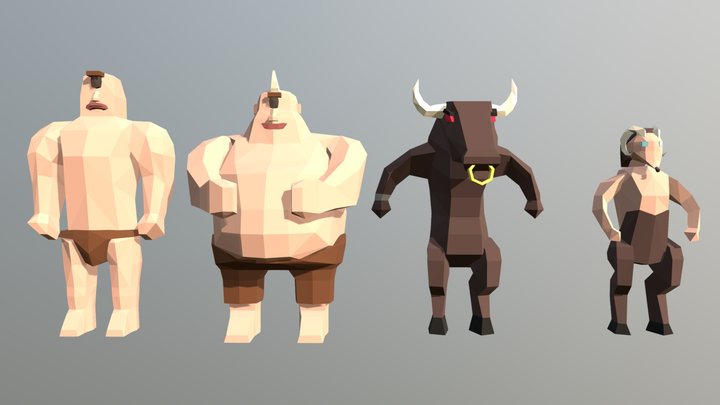 Solid-color 3D models - Sketchfab