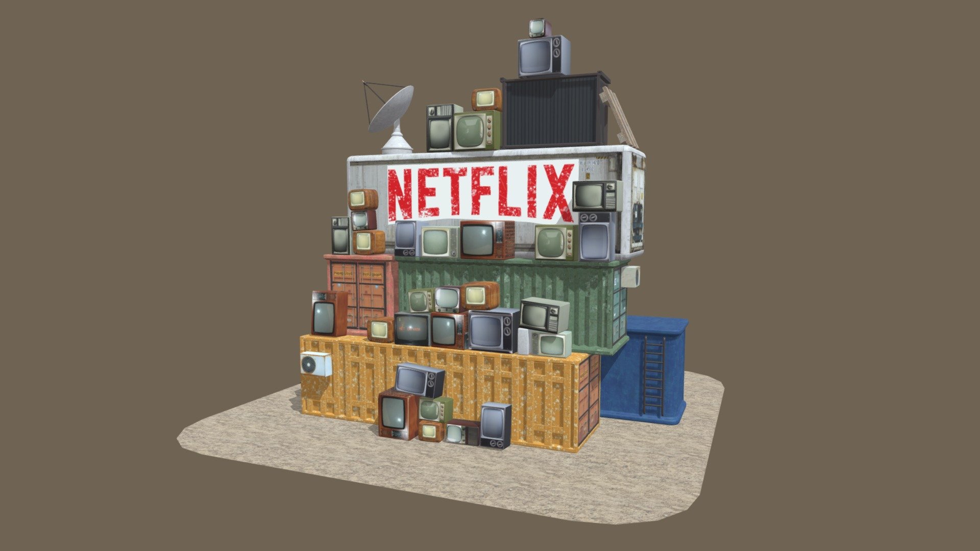 Netflix - Download Free 3D model by Yaroslav Dubovikov (@yrdoes ...