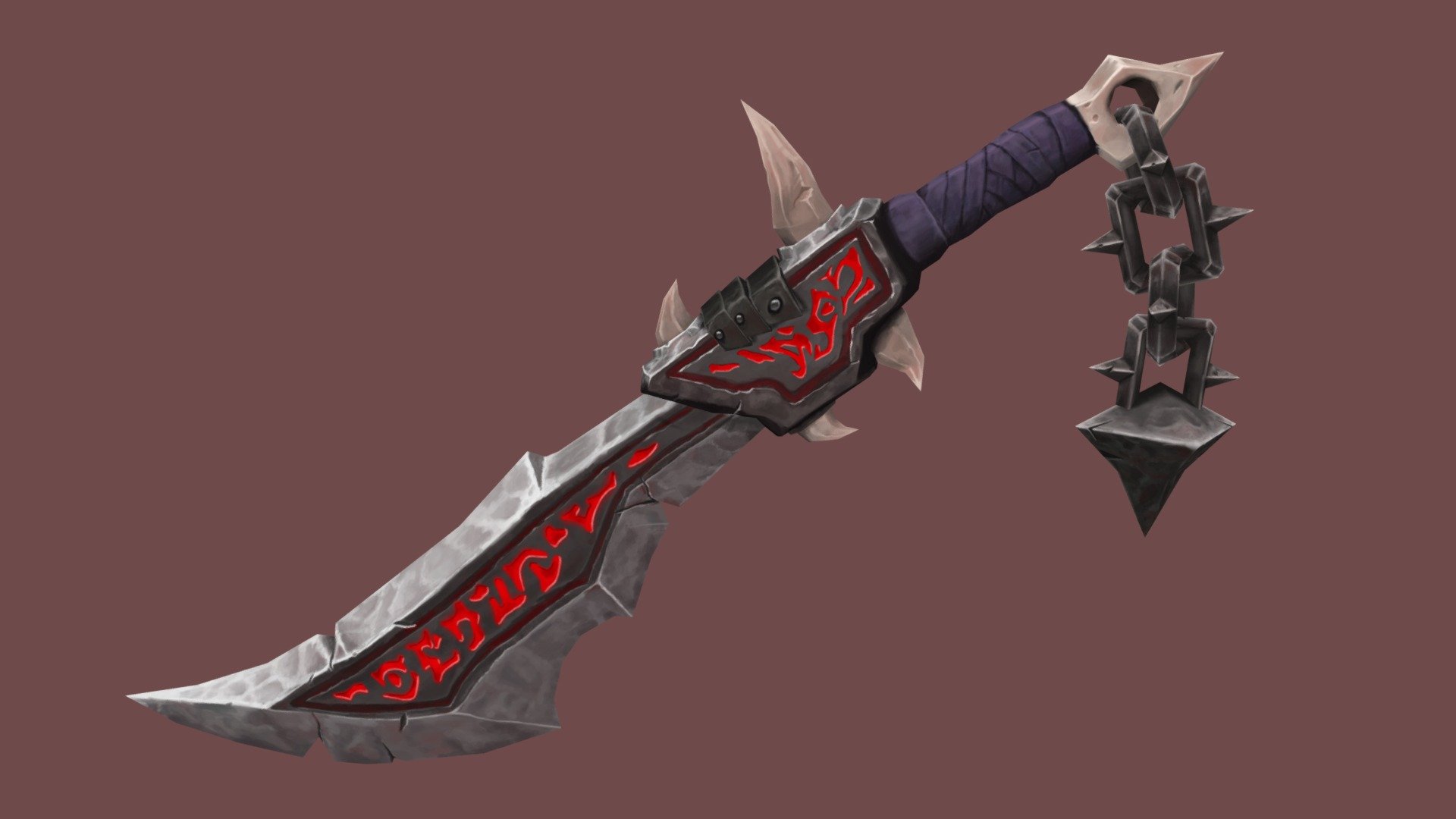 Handpainted Orc sword - 3D model by ilia19945 [d28a1a9] - Sketchfab