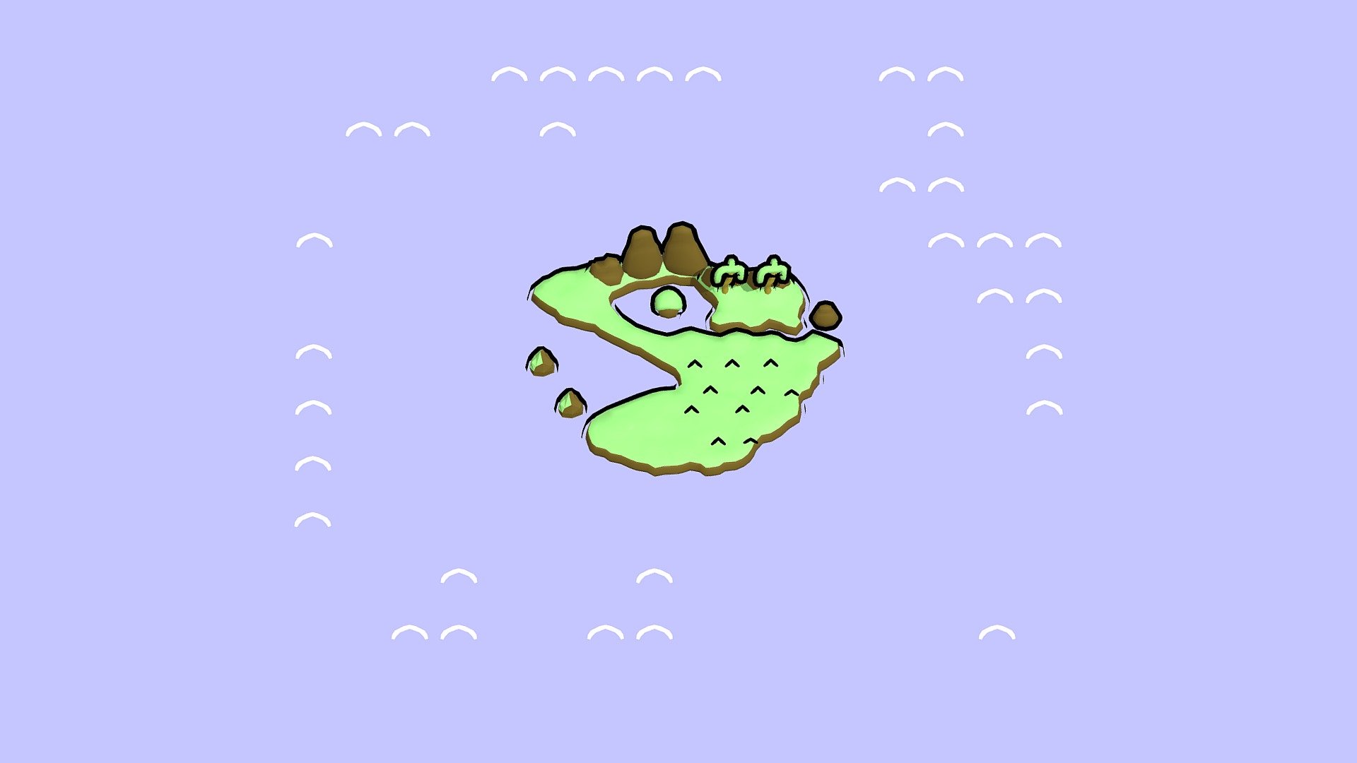 02.- Lake Island (Adventure Island 2) - 3D model by Nova Odos ...
