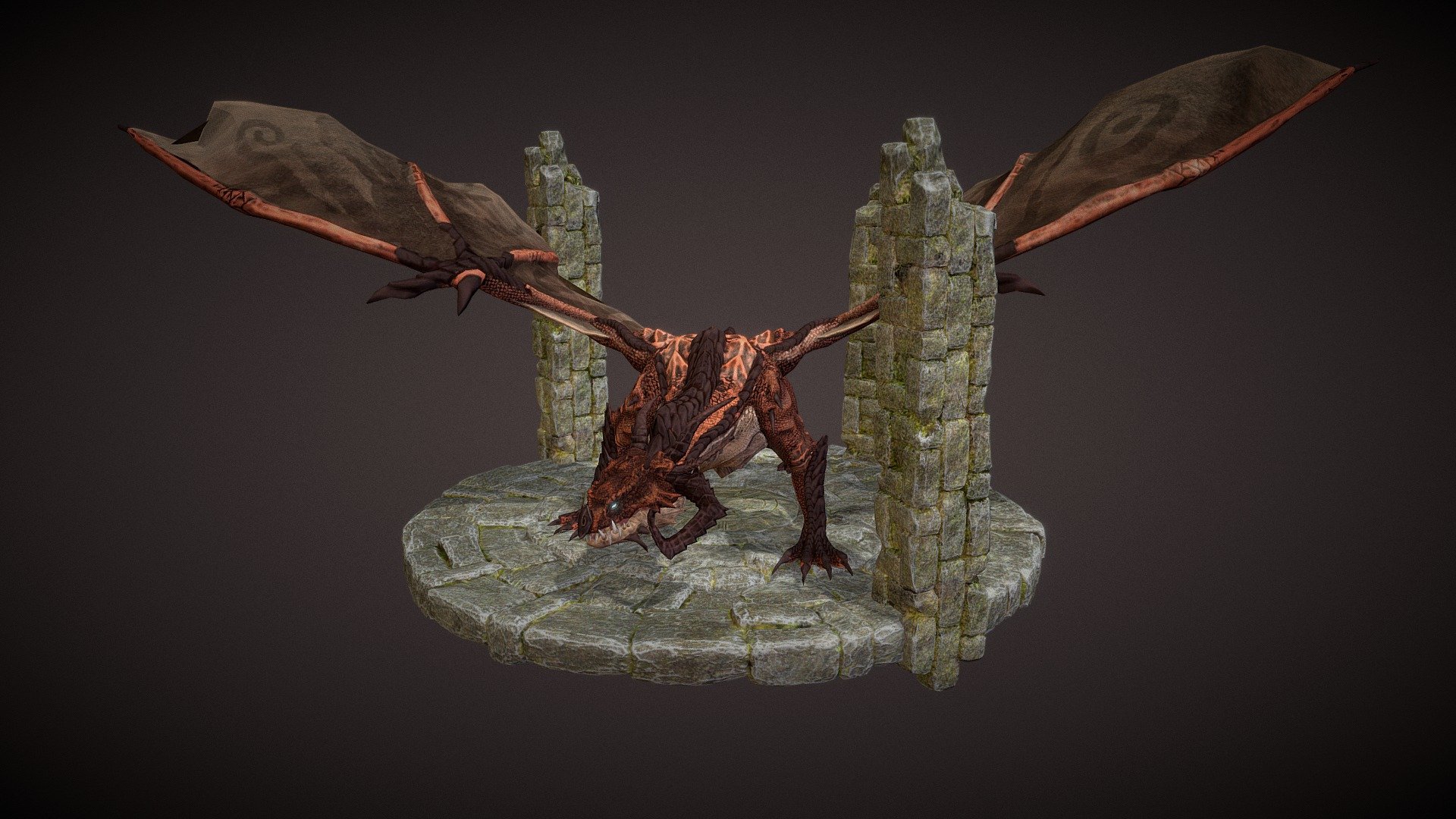 Ergo The Dragon - 3D model by Damian Joseph (@Dmaanji.hopes) [d28e28b ...