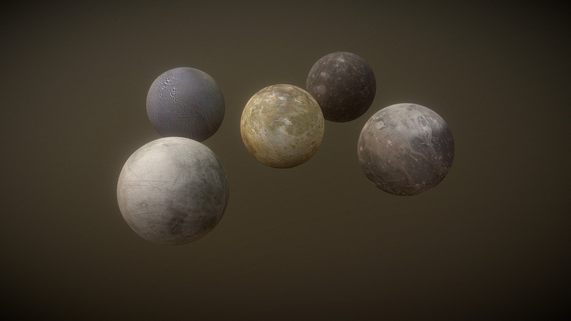 Jupiters Moons Pack - Buy Royalty Free 3D model by Digital3dWorld ...