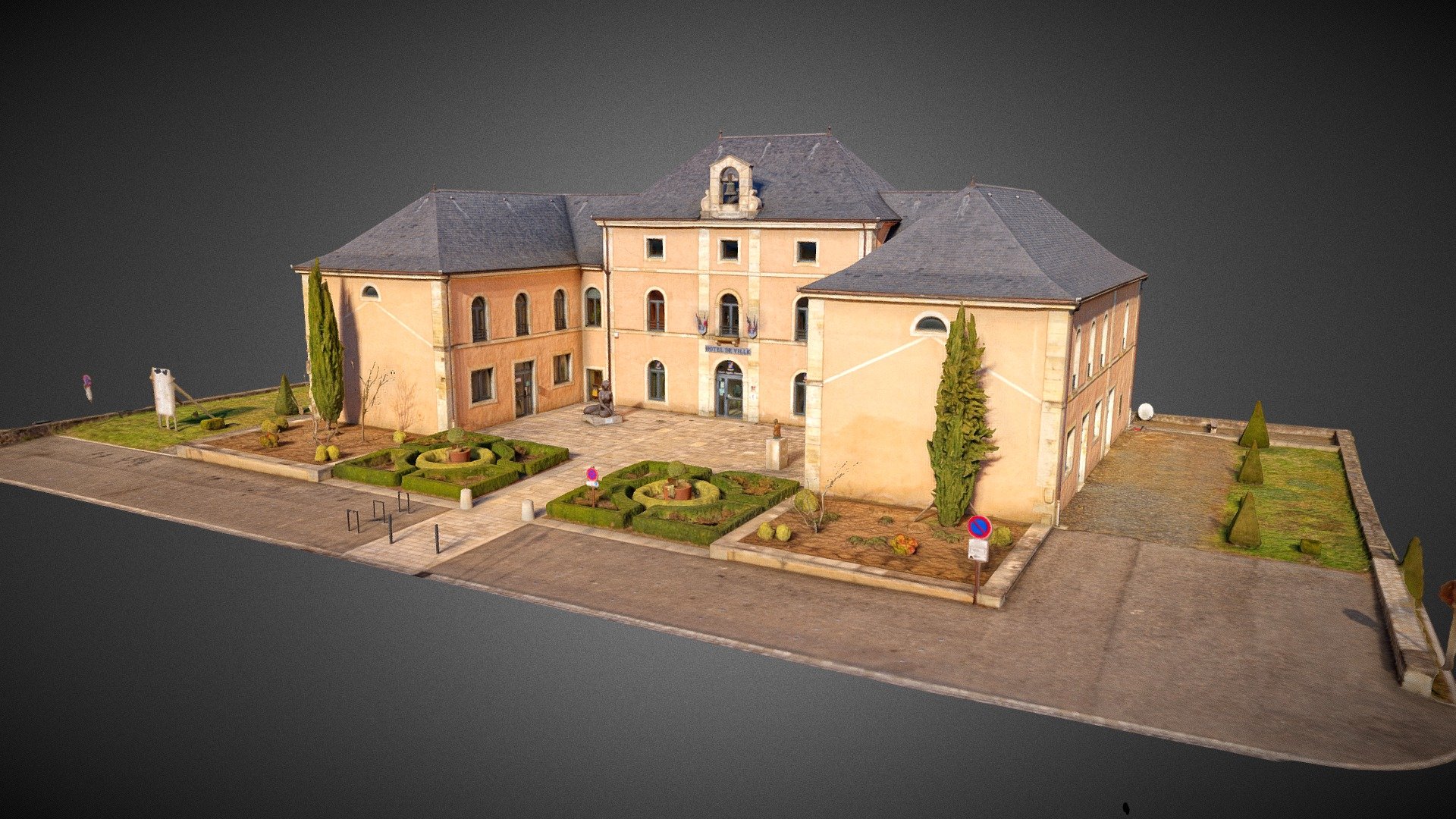 Hautefort city hall (2023) - Download Free 3D model by 3DA - Loïs PUIG (@3da.io) [d291971 ...