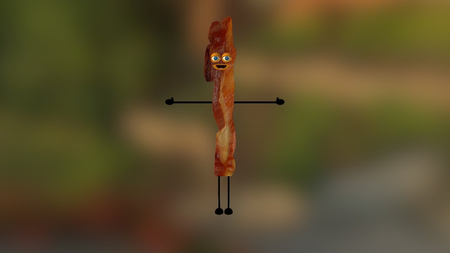 Bacon Man - 3D model by legerp [d291c2c] - Sketchfab