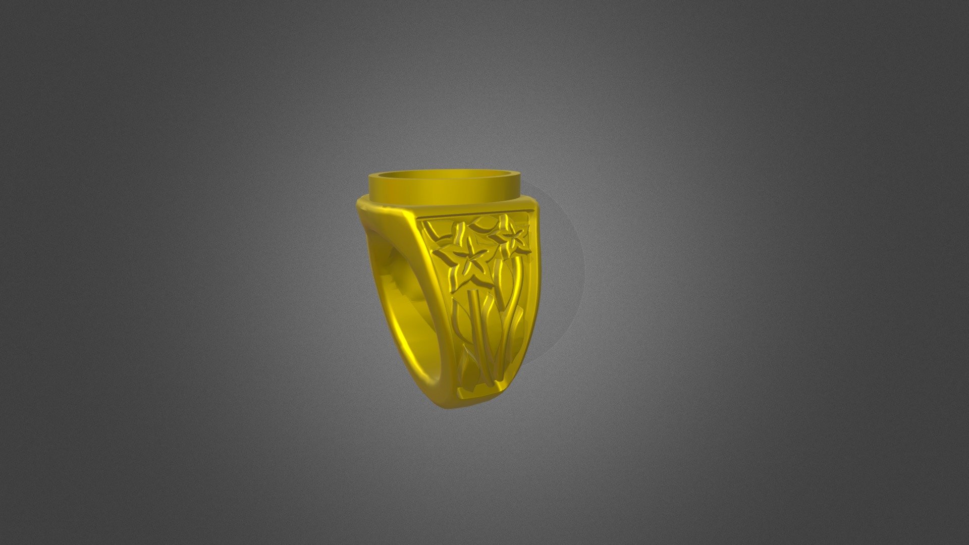 Square Men Ring - 3D model by ahmadmakhdom [d29494c] - Sketchfab
