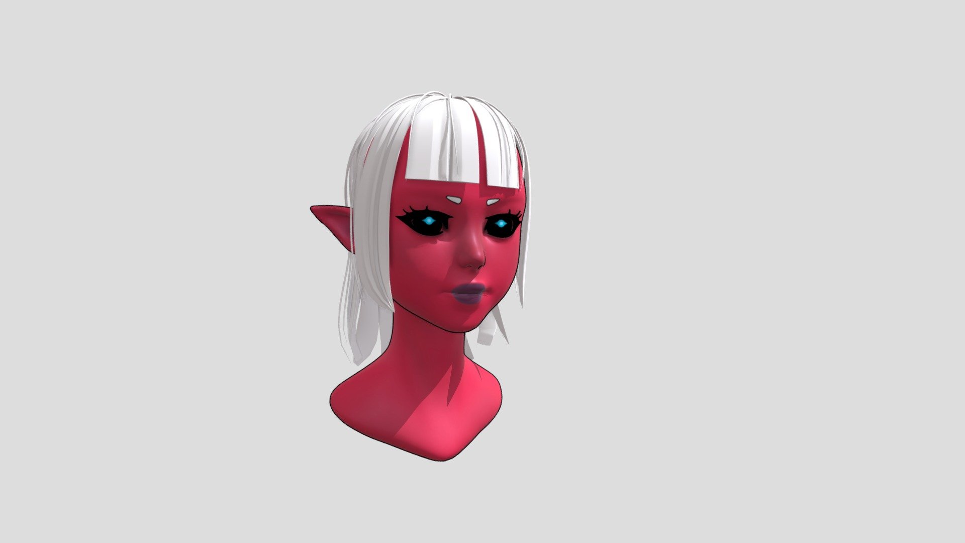 Stylized Demon Girl - 3D model by Poponcha [d2961c6] - Sketchfab