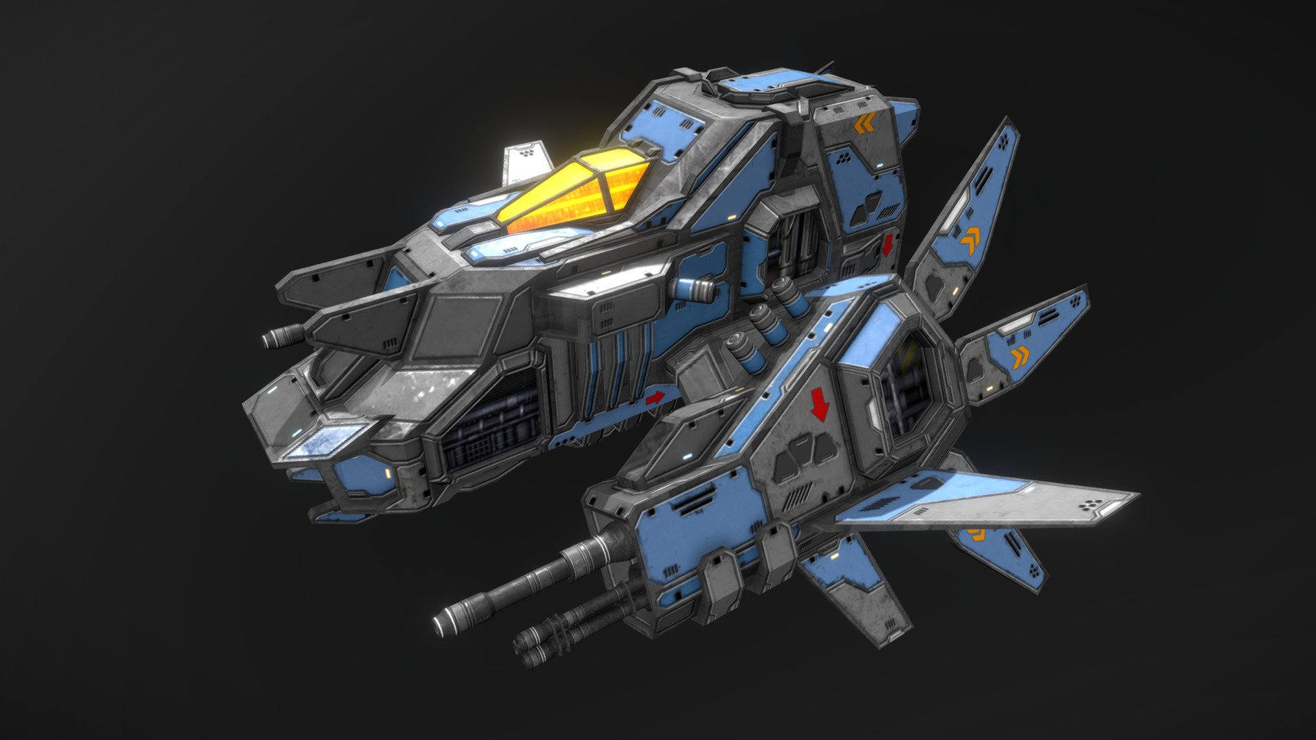 Scifi Fighter Devastator - Buy Royalty Free 3D model by MSGDI [d29999a ...