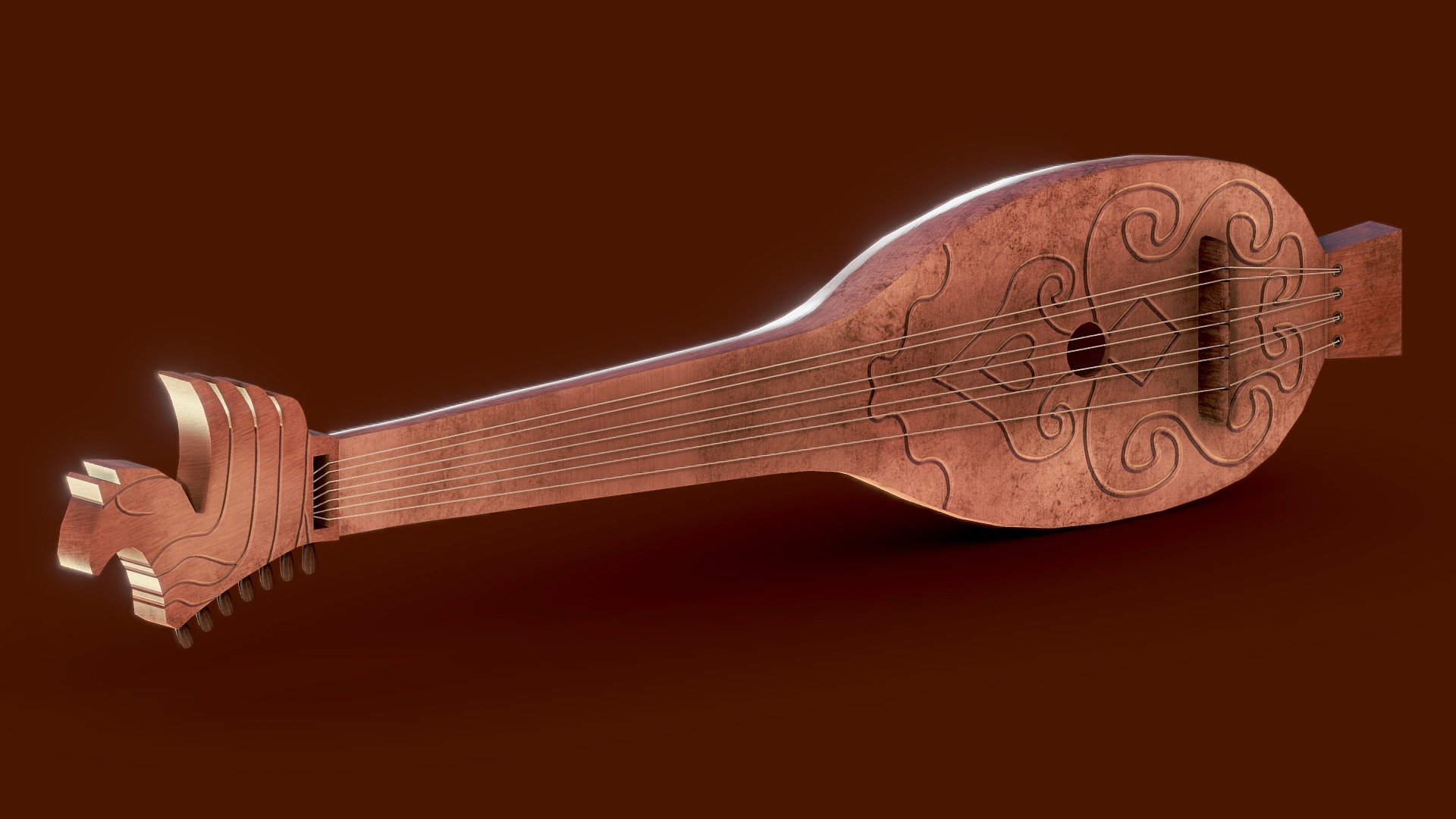 Traditional Instrument - Panting - Buy Royalty Free 3D model by ...