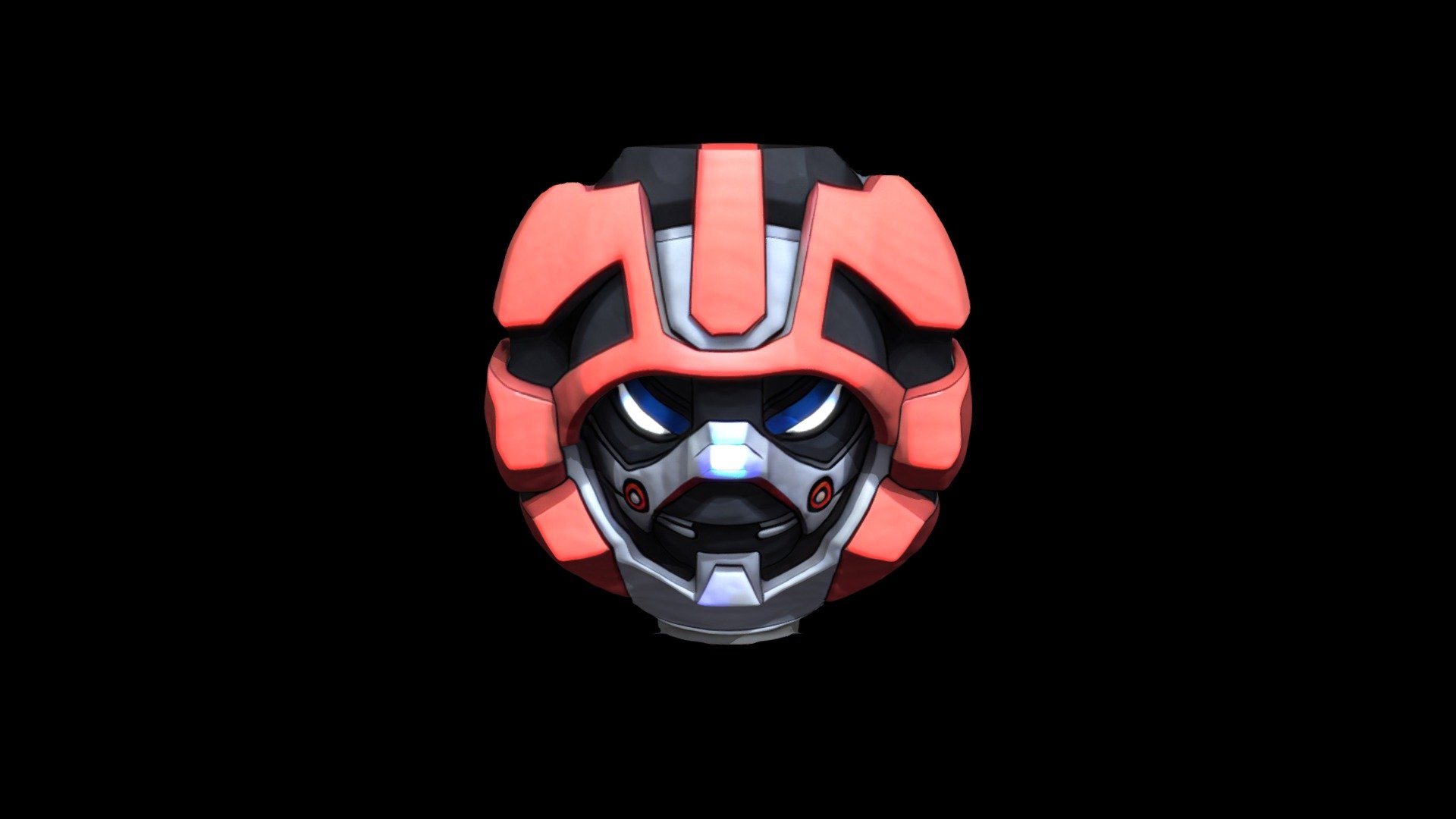 Helmet Mask Robot Cartoon 1390 - Download Free 3D model by klrxyz ...