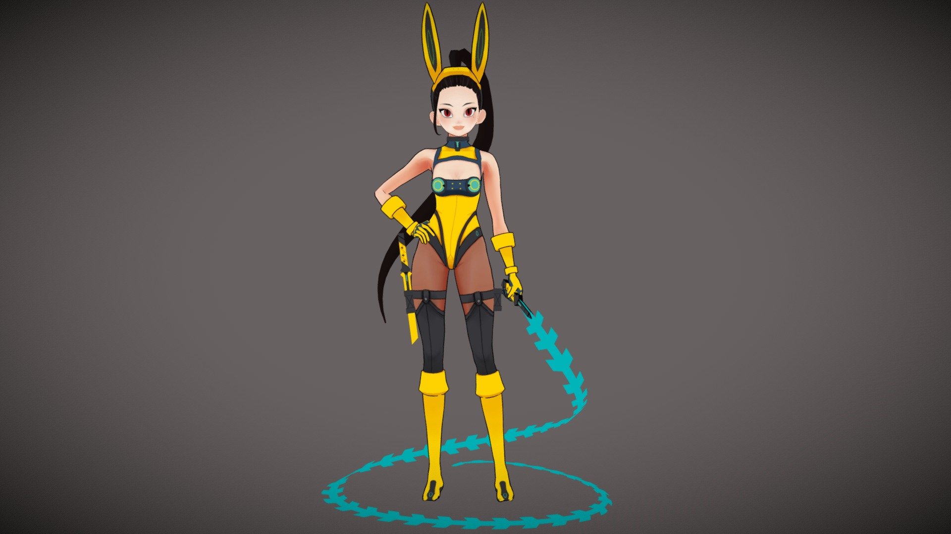 [Anime 3D] Assassin Rabbit - 3D model by sarahfernandes [d29f5cd ...