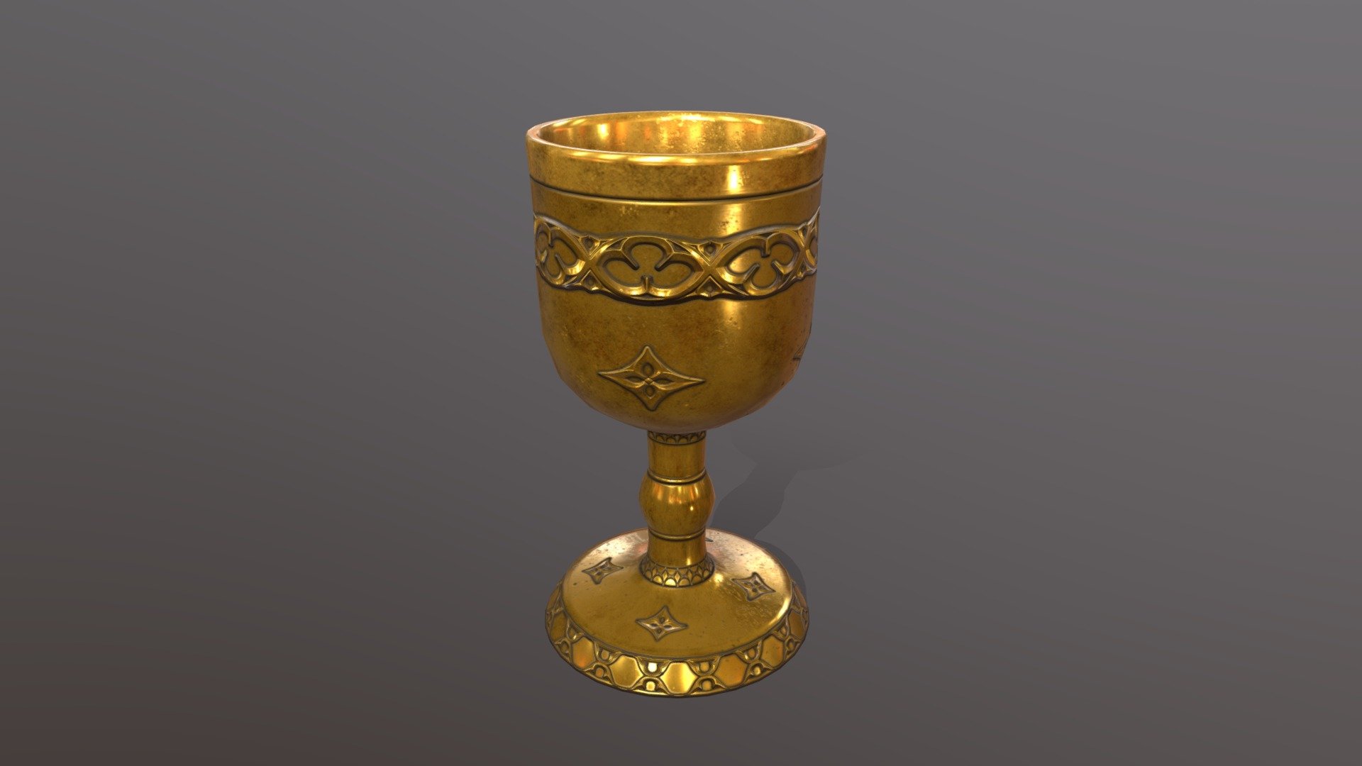 Golden Goblet - Buy Royalty Free 3D model by Anskar [d29ff88 ...