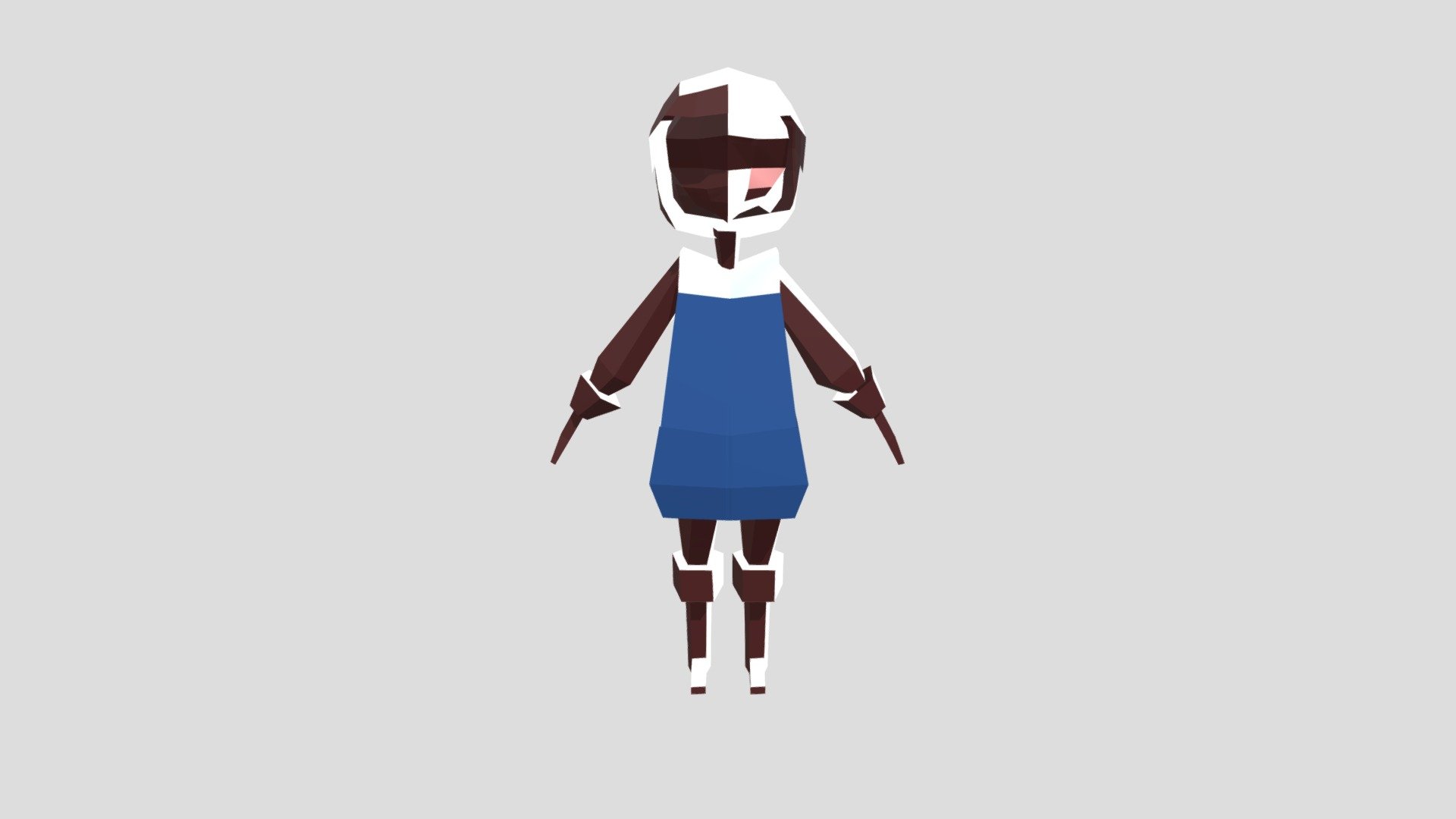 Low Poly Girl-Pablo Diaz - 3D model by 956003761 [d2a357d] - Sketchfab
