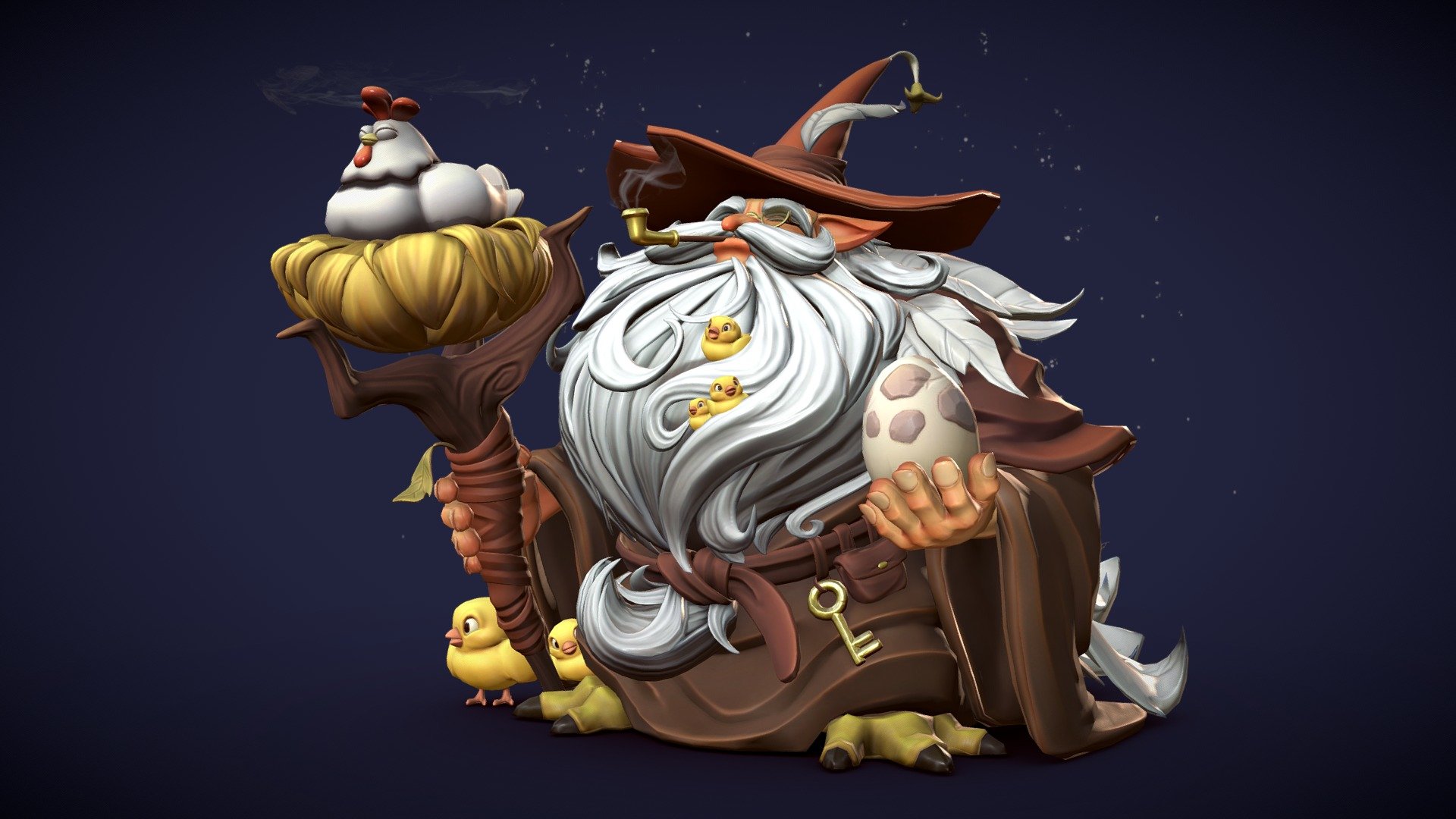 Chicken Enchanter - 3D model by Christiane Schaper (@ChristianeSchaper ...
