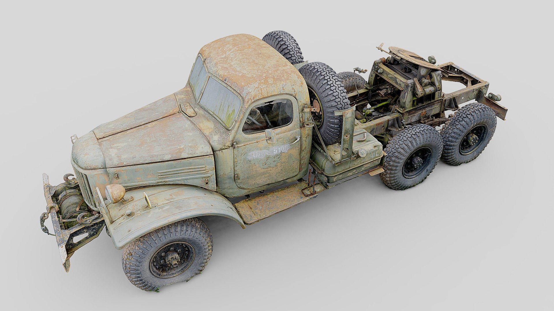 ZIL-157 Soviet military truck (RAW scan) - 3D model by archiwum_xyz ...