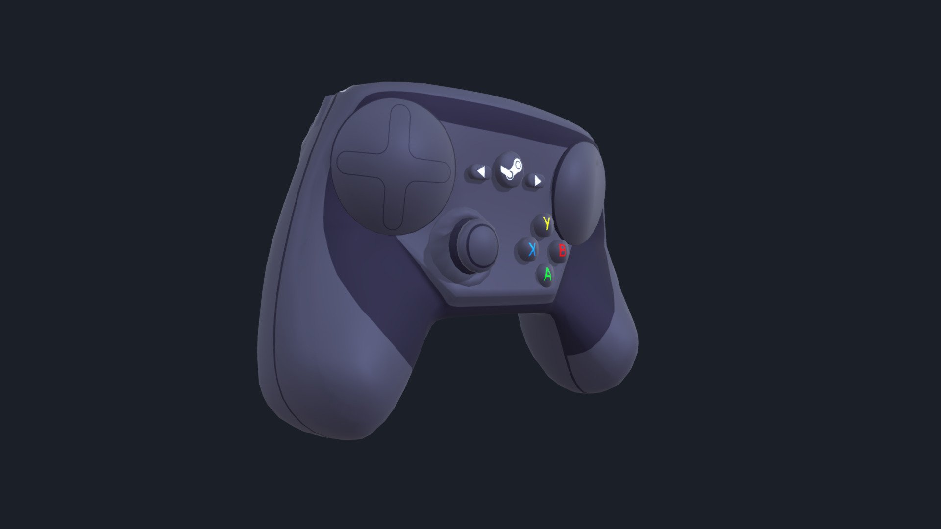 Lowpoly Steam Controller - 3D model by Studious_Gluteus [d2a83a3 ...