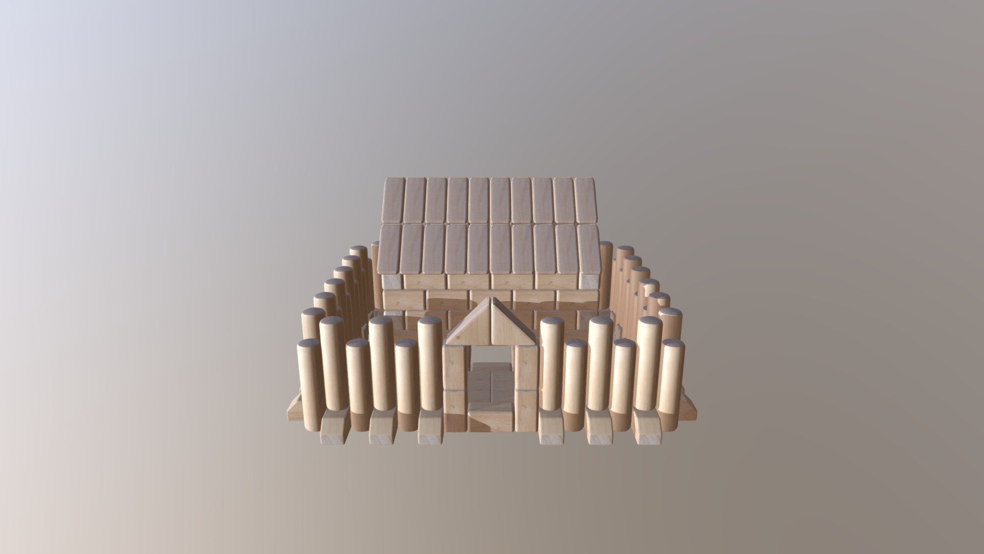 block house - 3D model by alafuse [d2a9dc1] - Sketchfab