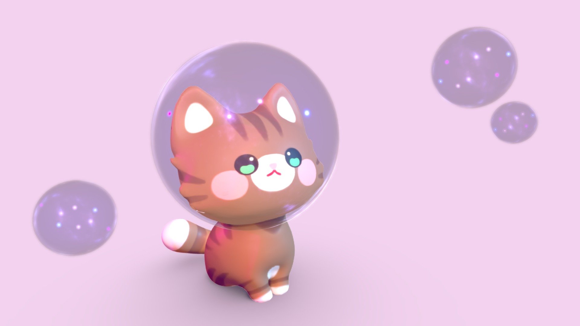 bubble cat - 3D model by Lai16 [d2add59] - Sketchfab
