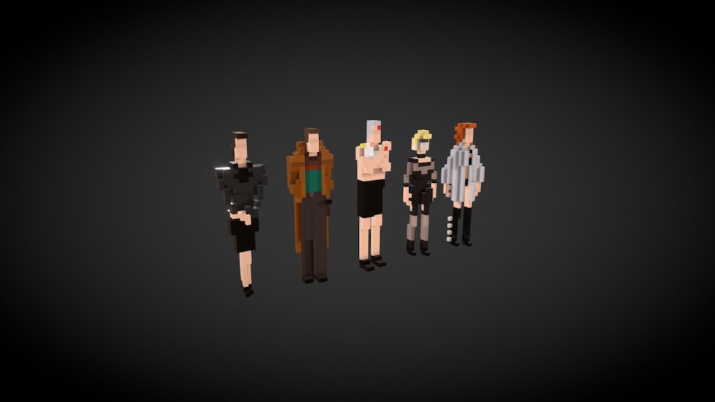 Blade Runner Characters - 3D model by Mike.Nicholson [d2b1560] - Sketchfab