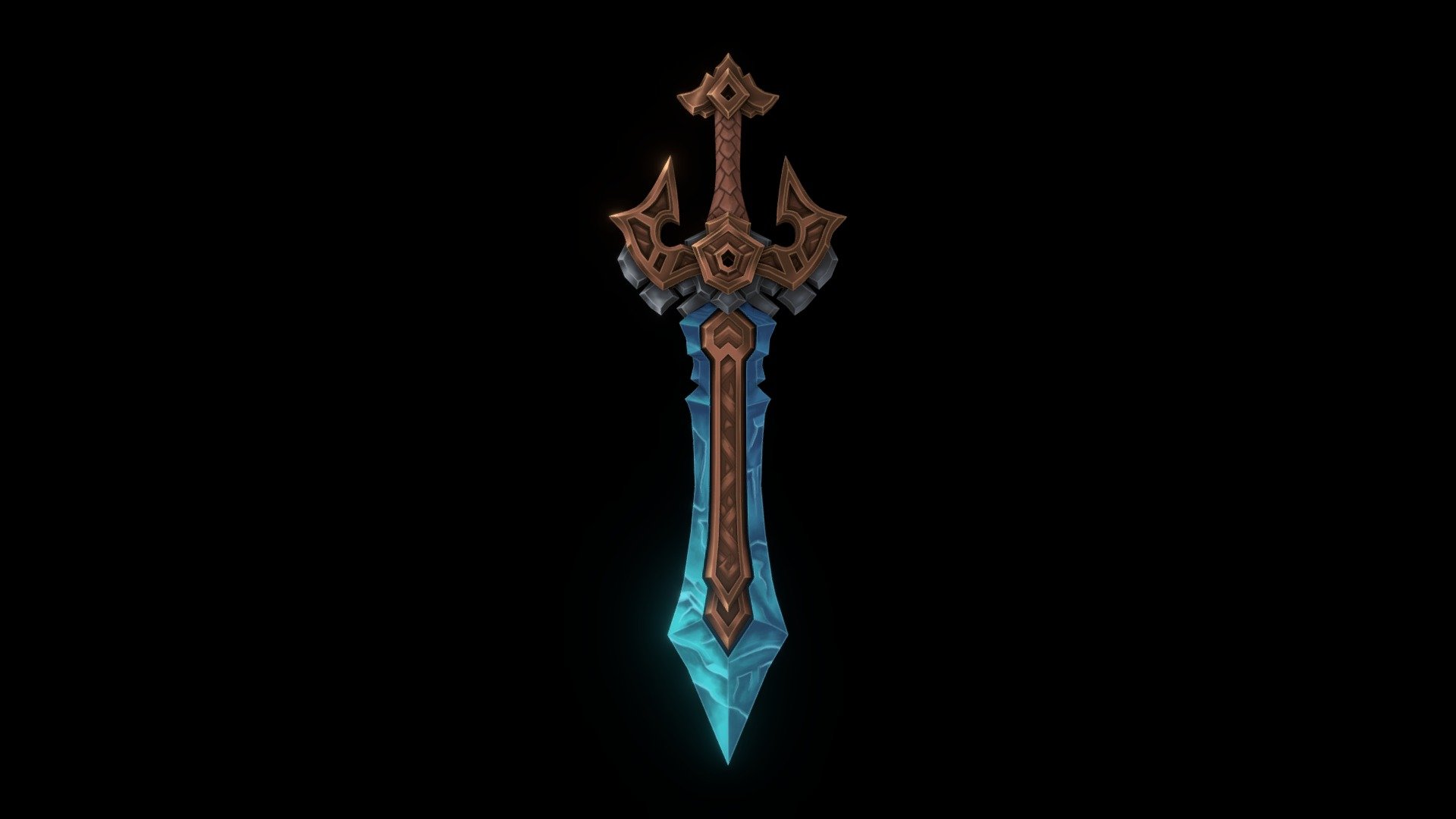 Ice Sword - 3D model by Sonja Piljek (@SonjaP) [d2b1645] - Sketchfab
