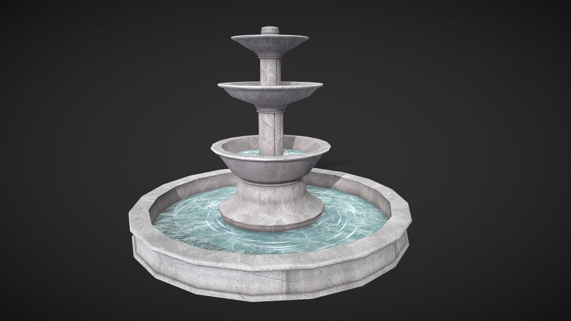 Fountain Prop - 3D model by Laura Greene (@laura0009) [d2b68e3] - Sketchfab