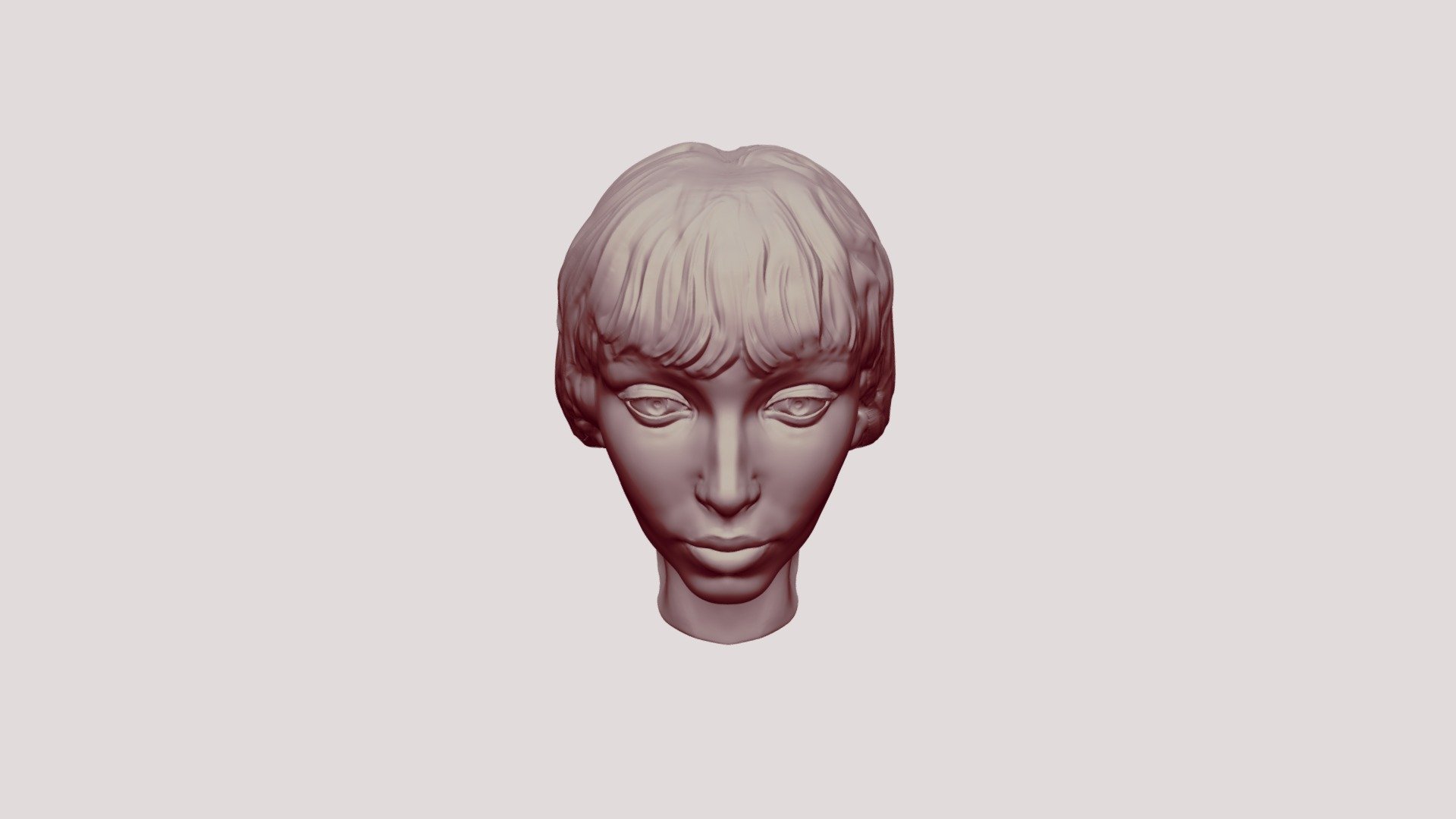 Girl Head - 3D model by Dani.Petria [d2b875c] - Sketchfab