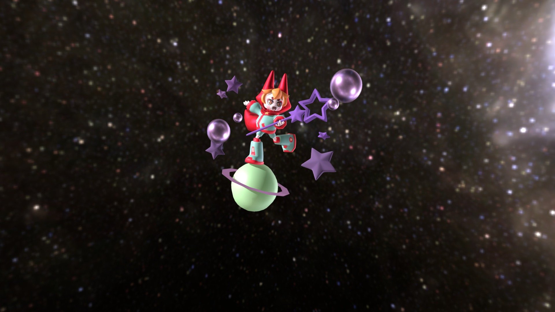 Allie! el Zorro Galactico - 3D model by FavelaLux [d2b89db] - Sketchfab