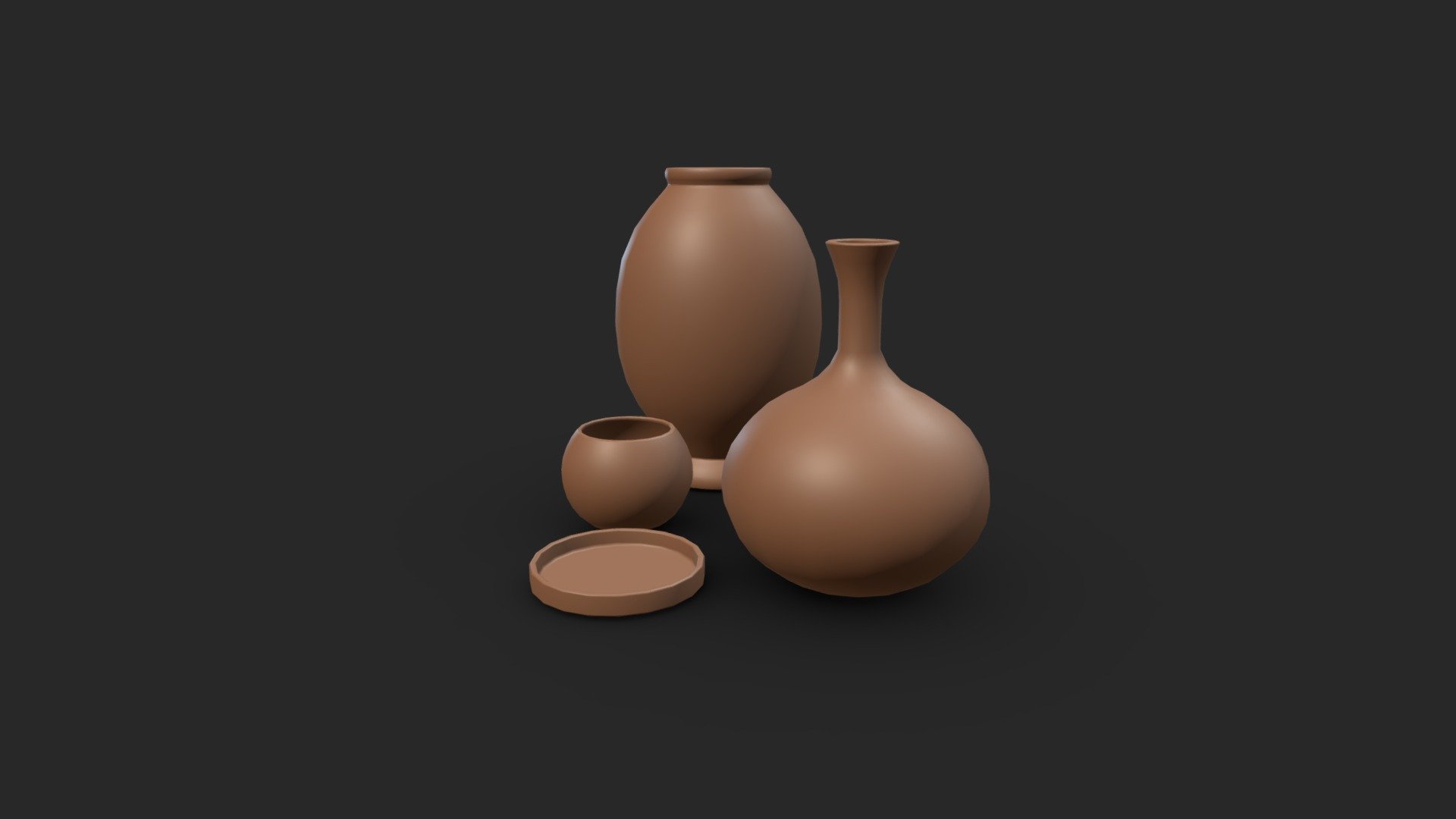 Pottery Pots - Download Free 3D model by Pratibha (@Camay) [d2b8a42 ...