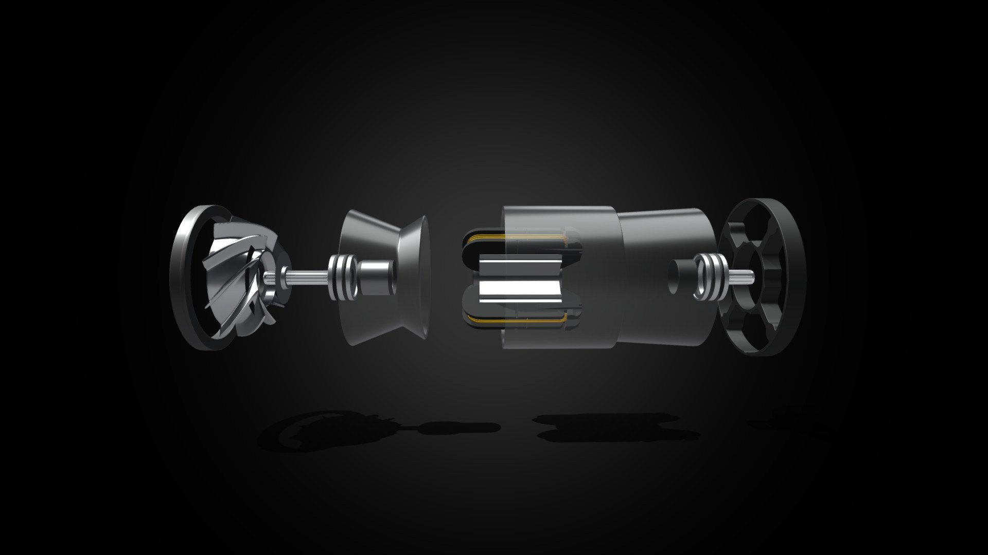 Dyson Motor - 3D model by Lemoneyes [d2bae8b] - Sketchfab