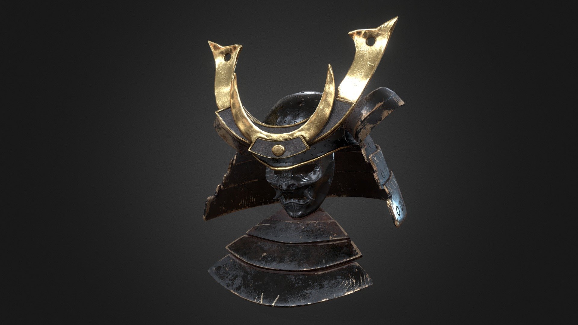 Kabuto Samurai Helmet - 3D model by Lindroow [d2bba88] - Sketchfab