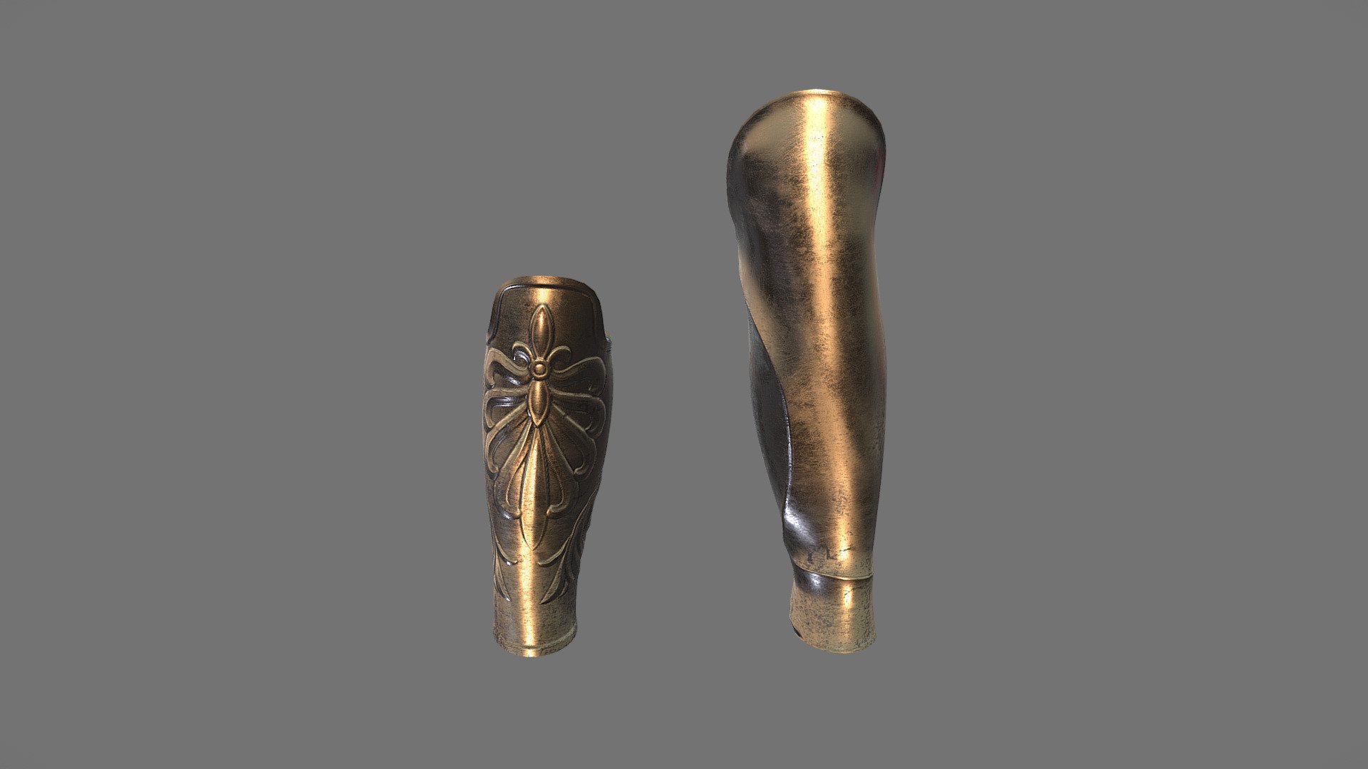 Ancient Roman Commander Gold Leg Guards - Buy Royalty Free 3D model by ...