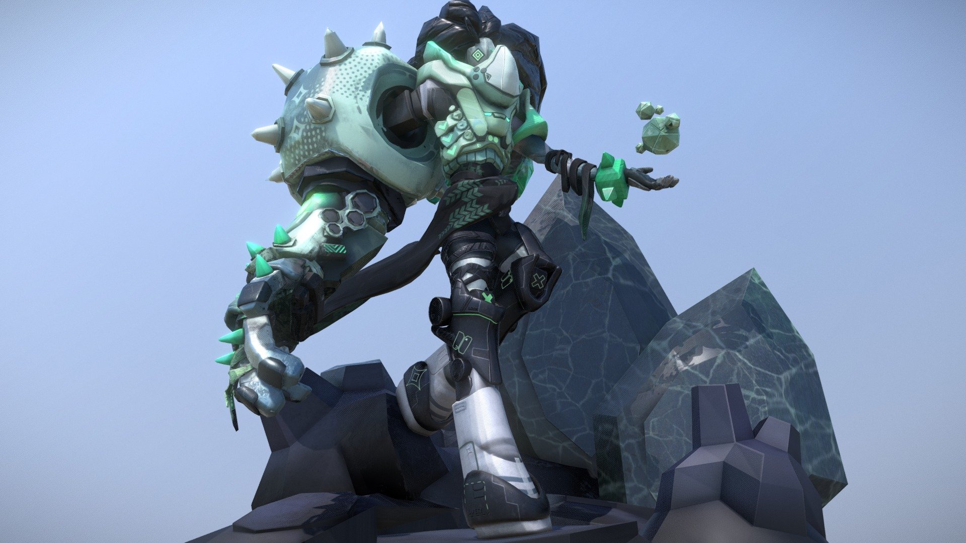 Space Robot Bounty Hunter - 3D model by heartsinge [d2beb1d] - Sketchfab