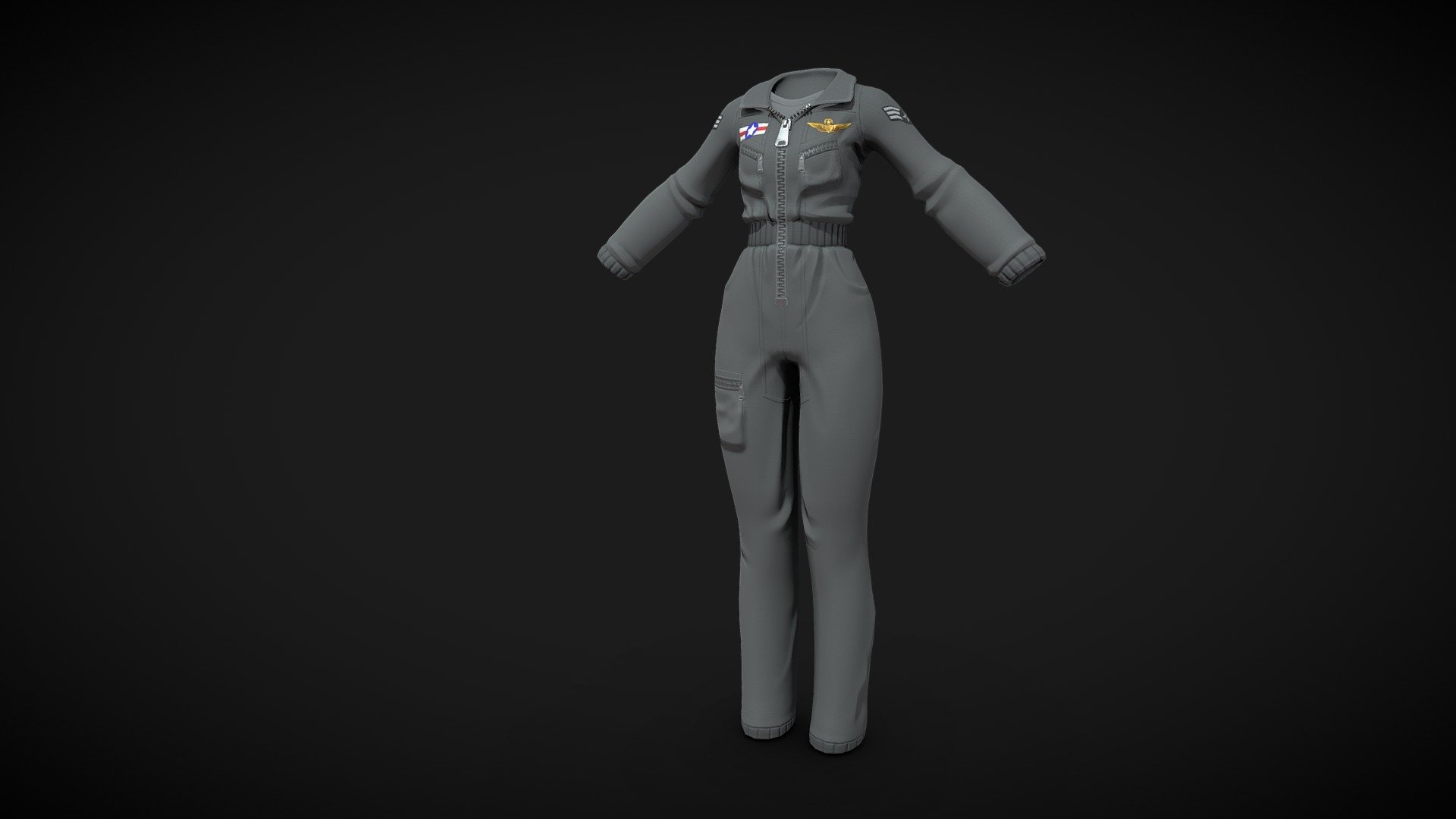 Tafi - Stylized - Flight Suit - Female - 3D model by redaccordionstudio ...