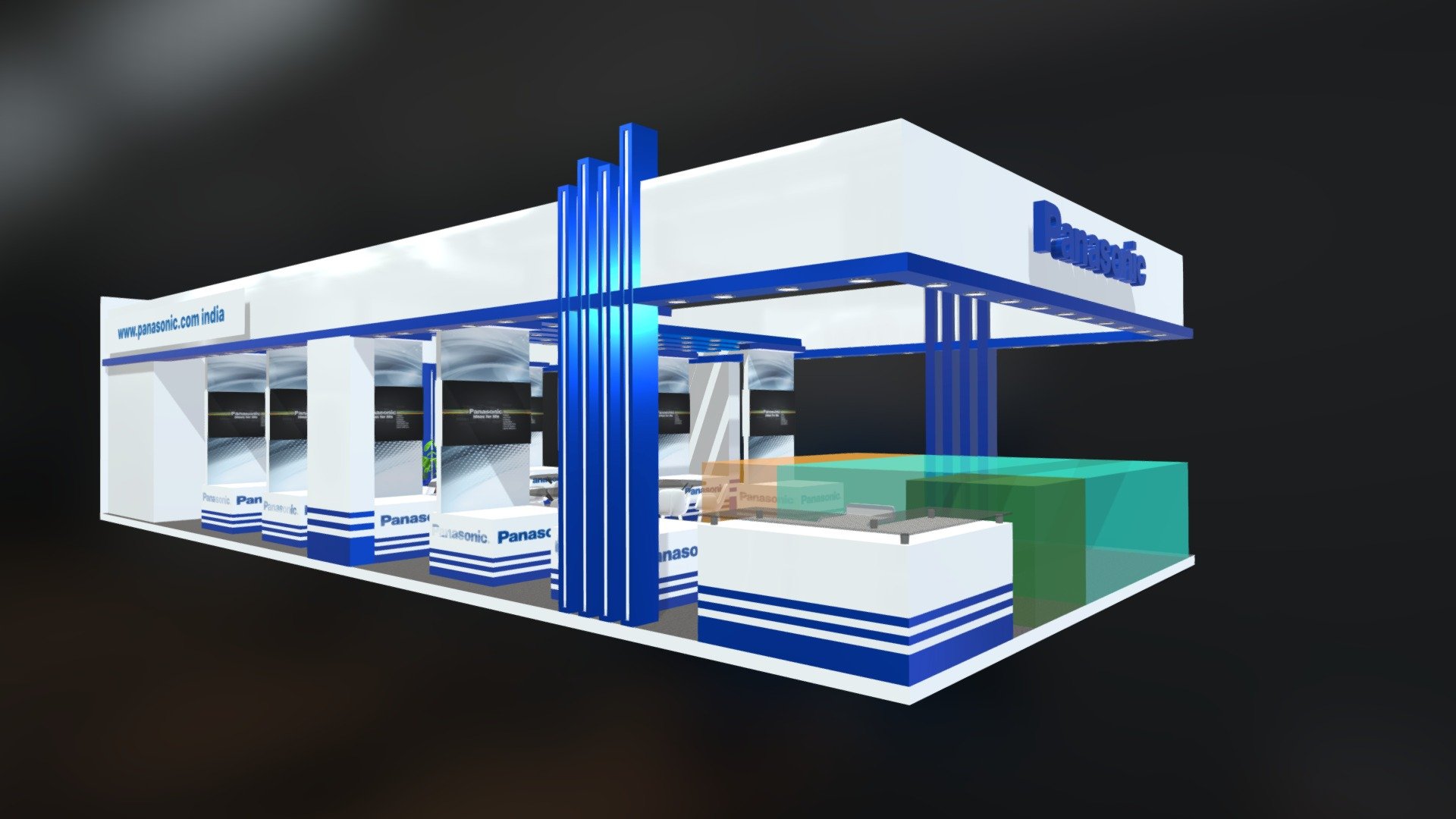 new panasonic stall - 3D model by ICONIX ILLUSION (@industech) [d2c1165 ...