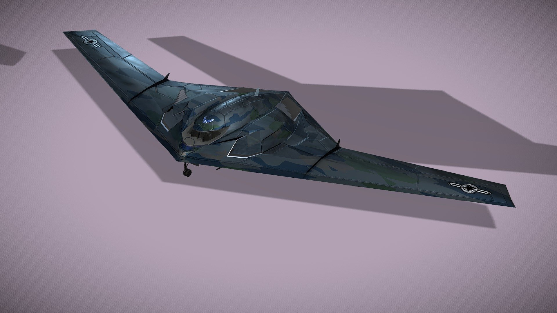 TU-222 Bechovka concept stealth bomber - Buy Royalty Free 3D model by ...