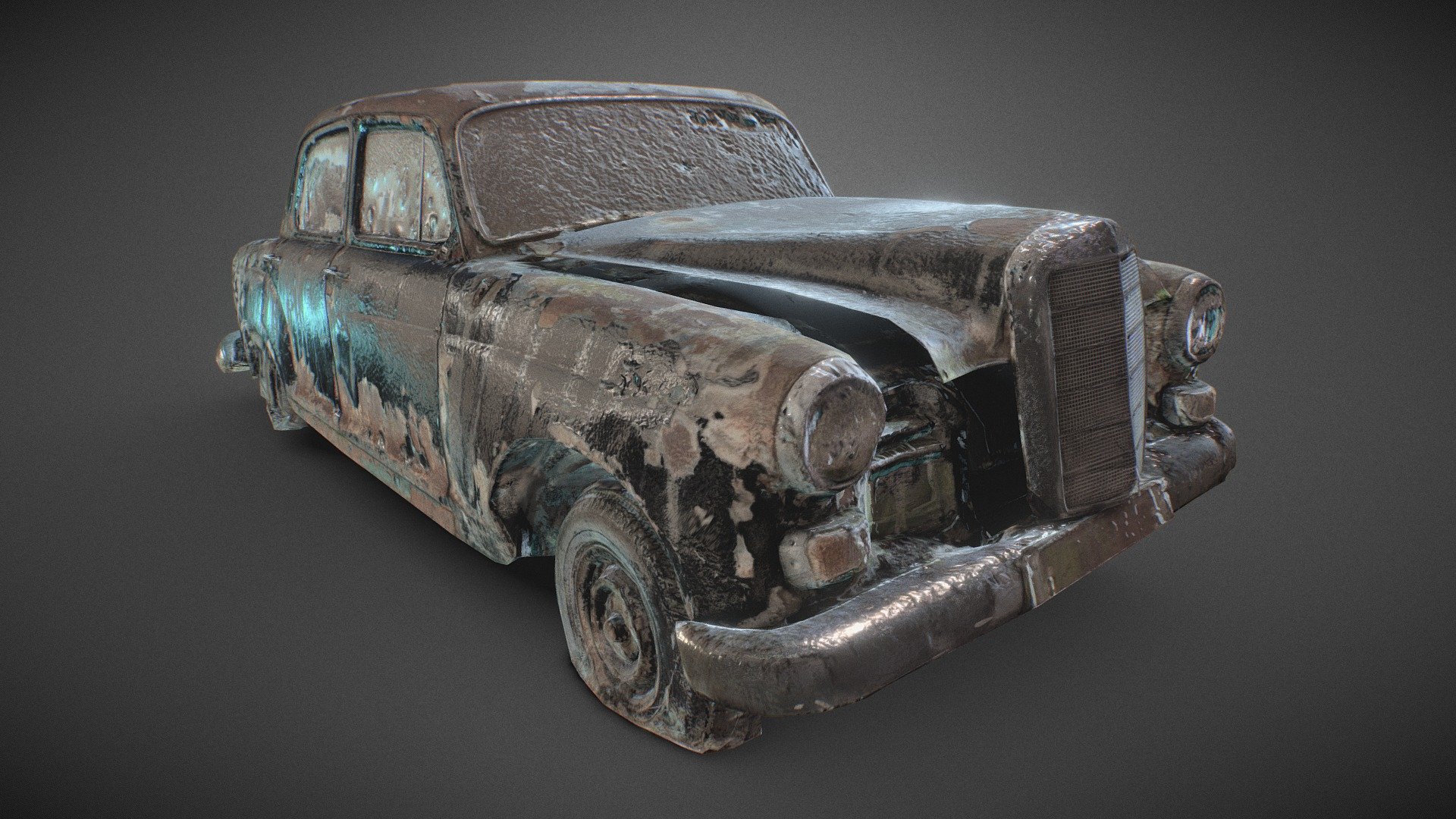 Old rusty car - 3D model by Aliosa (@aliosa123) [d2c2edf] - Sketchfab
