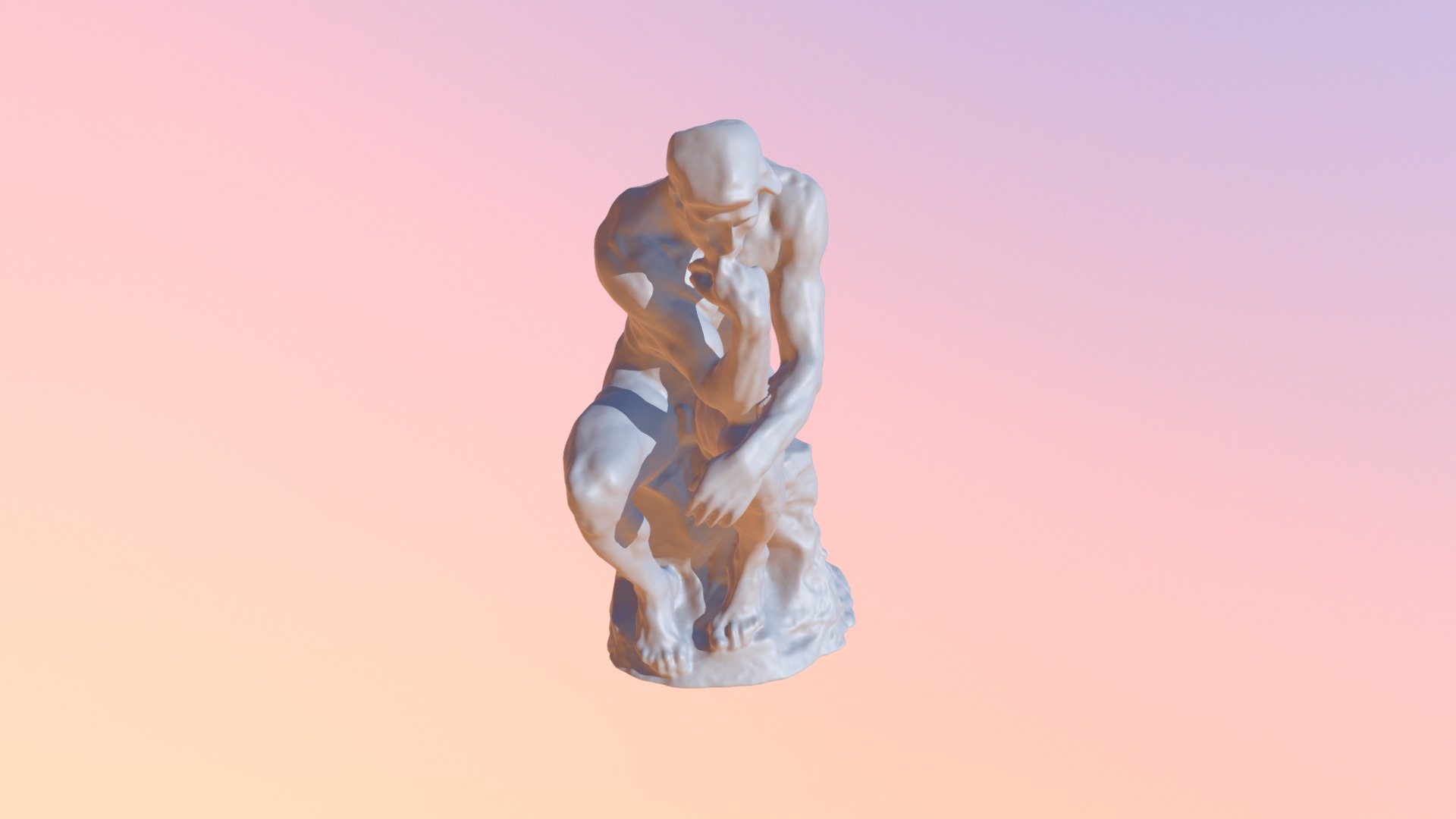 Penseur de Rodin - 3D model by Atome3D [d2c3747] - Sketchfab