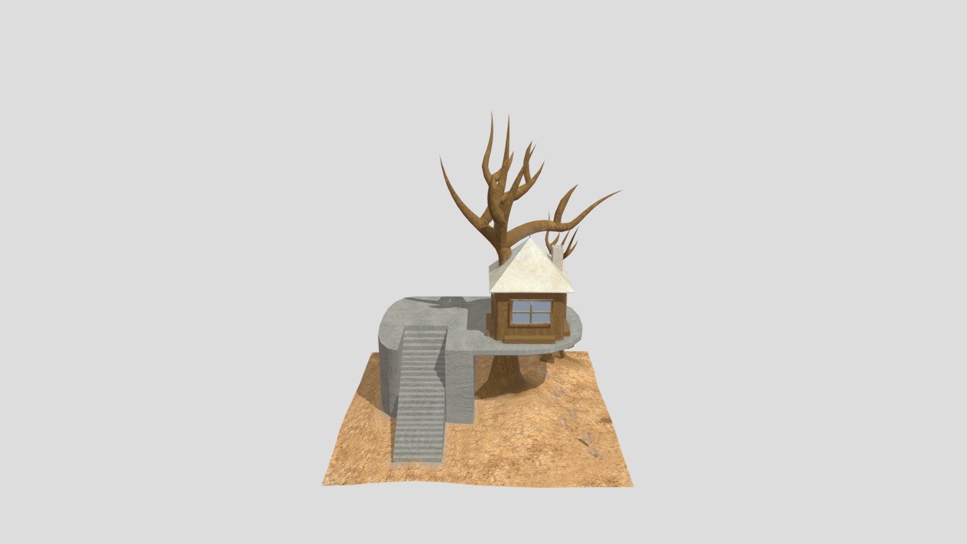 Modern tree house - 3D model by aleksandran218 [d2c3c67] - Sketchfab