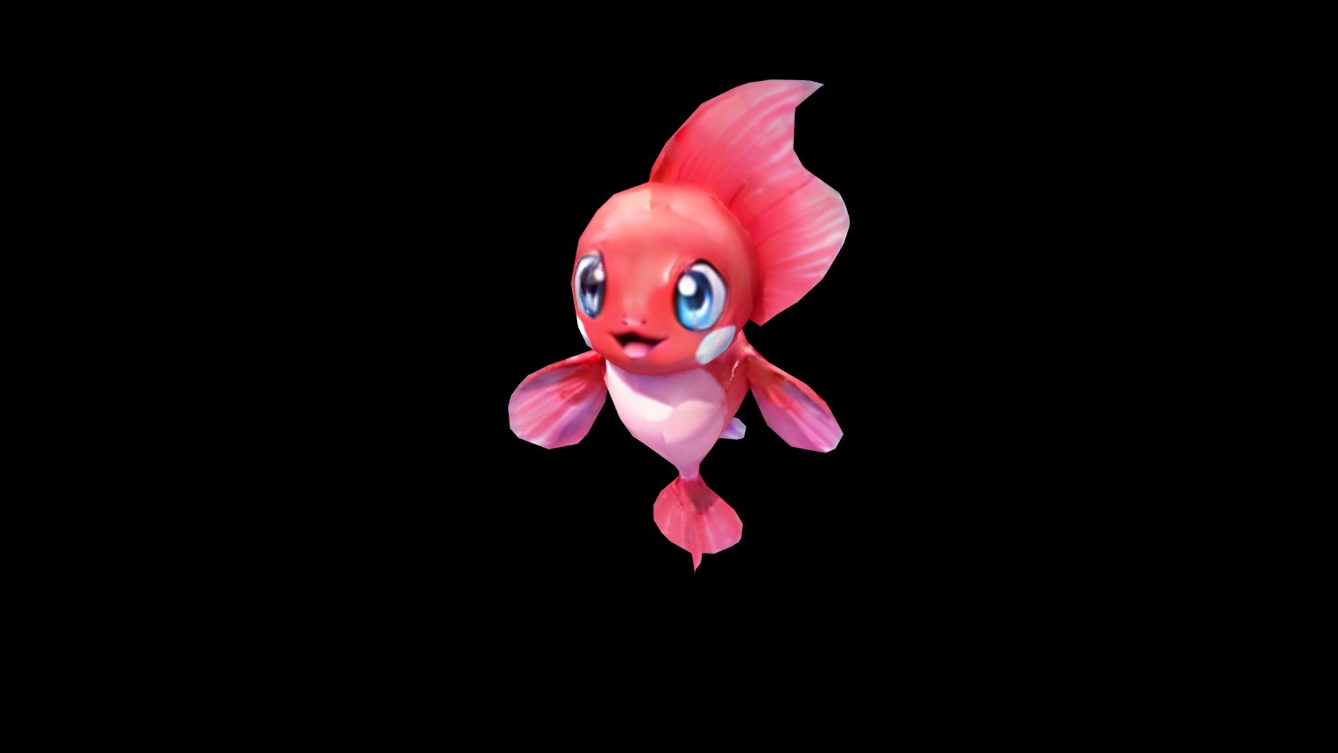 [Image of a large fish swimming in an aquarium w - Download Free 3D ...