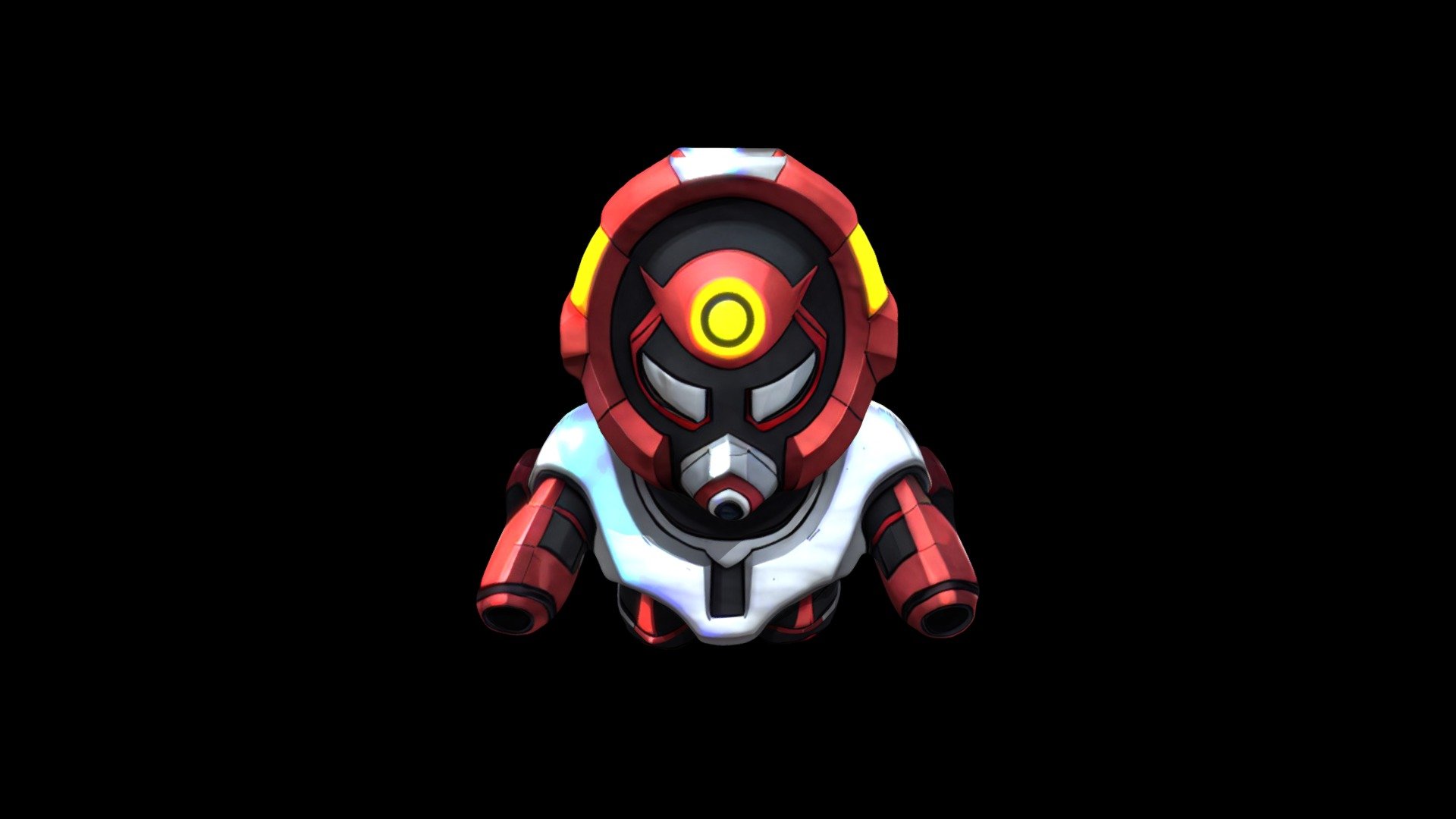 Helmet Mask Robot Cartoon 1801 - Download Free 3D model by klrxyz ...