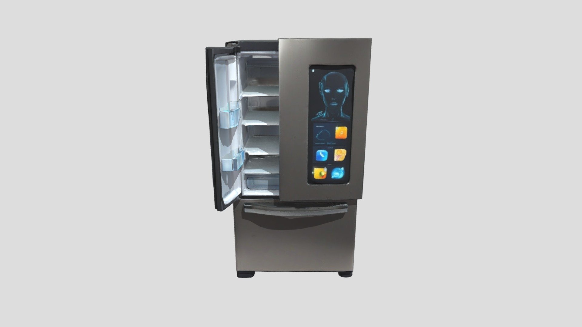 Smart Fridge Interface - 3D model by battelshooter [d2c7d64] - Sketchfab