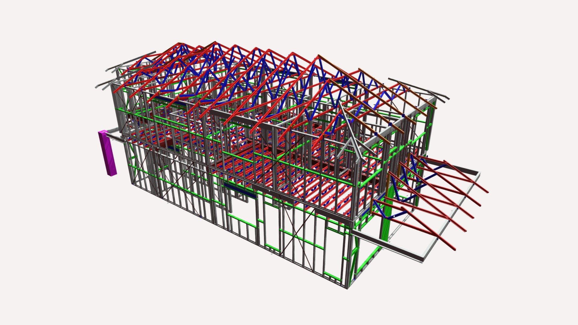2 Storey Model - V2 - 3D model by enduroframe [d2c961c] - Sketchfab