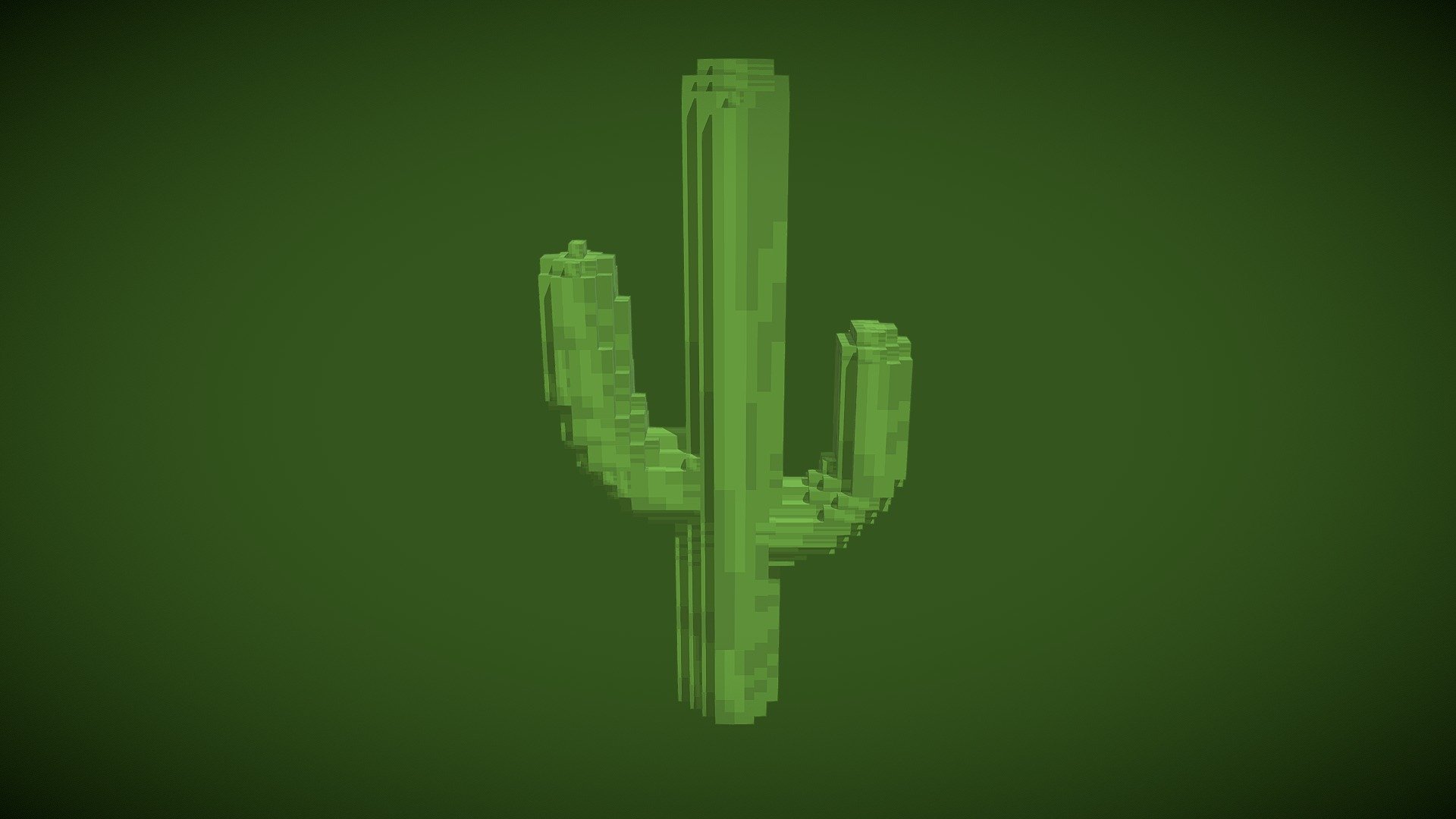 Saguaro Desert Cactus 3d Model for Minecraft - 3D model by Electro3d ...