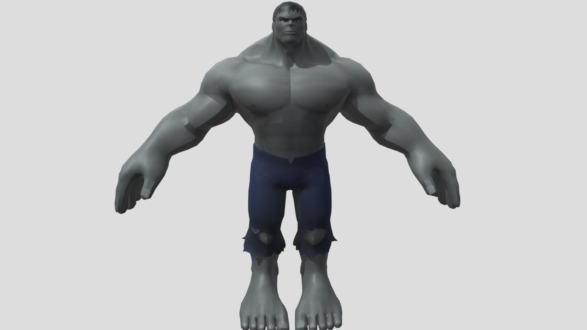 Hulk(Grey) - Download Free 3D model by 3D MODELS (@3dworldz) [d2ce3d6 ...