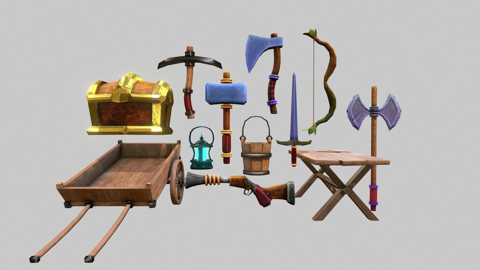 Stylized Medieval Pack - 3D model by ibozyavas [d2ce57d] - Sketchfab