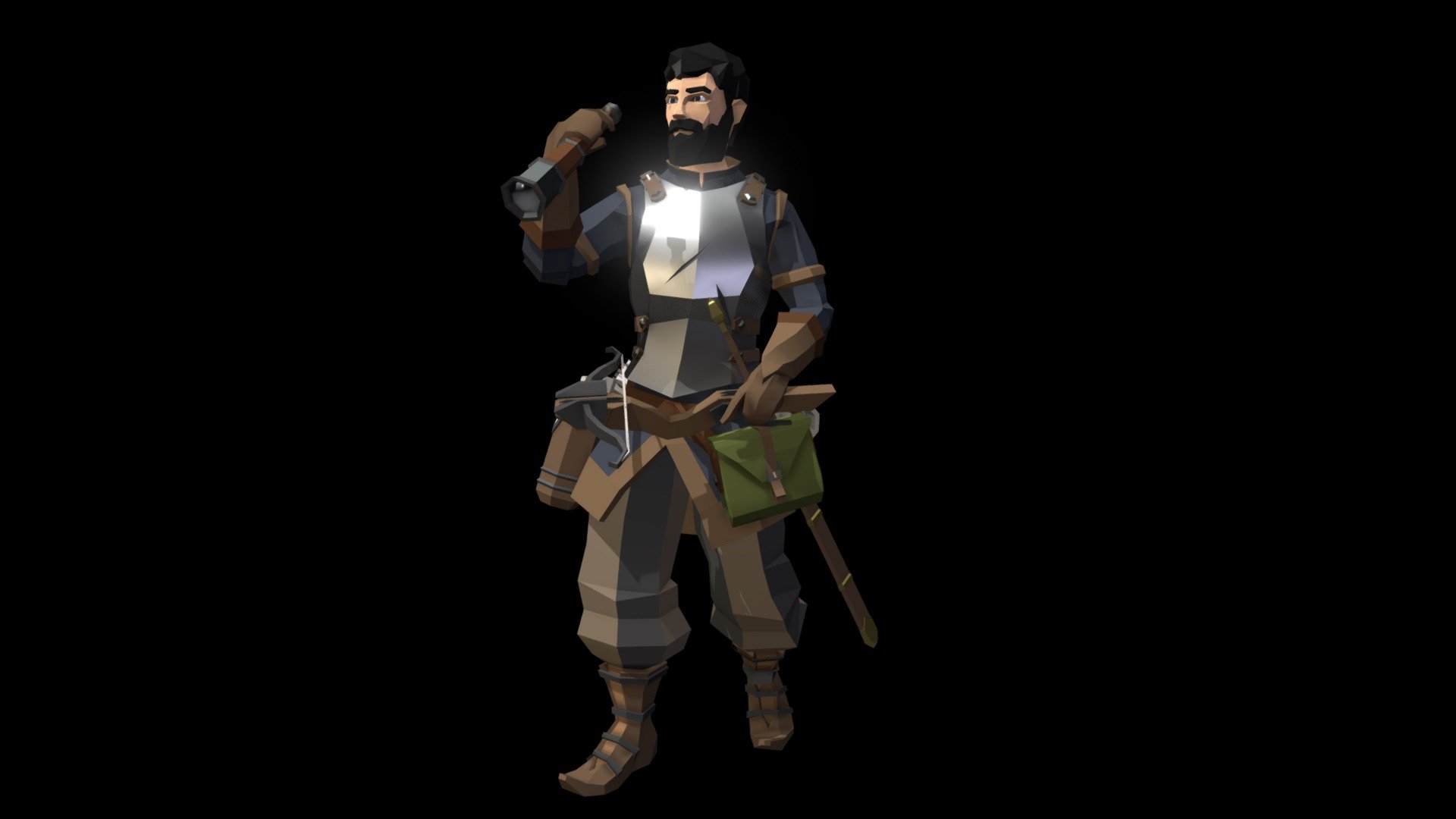 Low Poly Adventurer - Download Free 3D model by Marek Piechota (@M ...